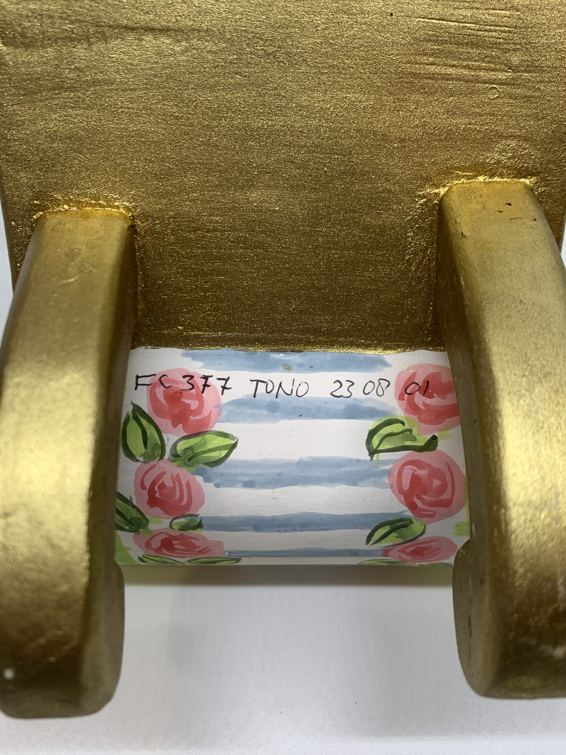 Doll Lounge with Rose pattern and Gilt Accents 21cm long - Vintage ...