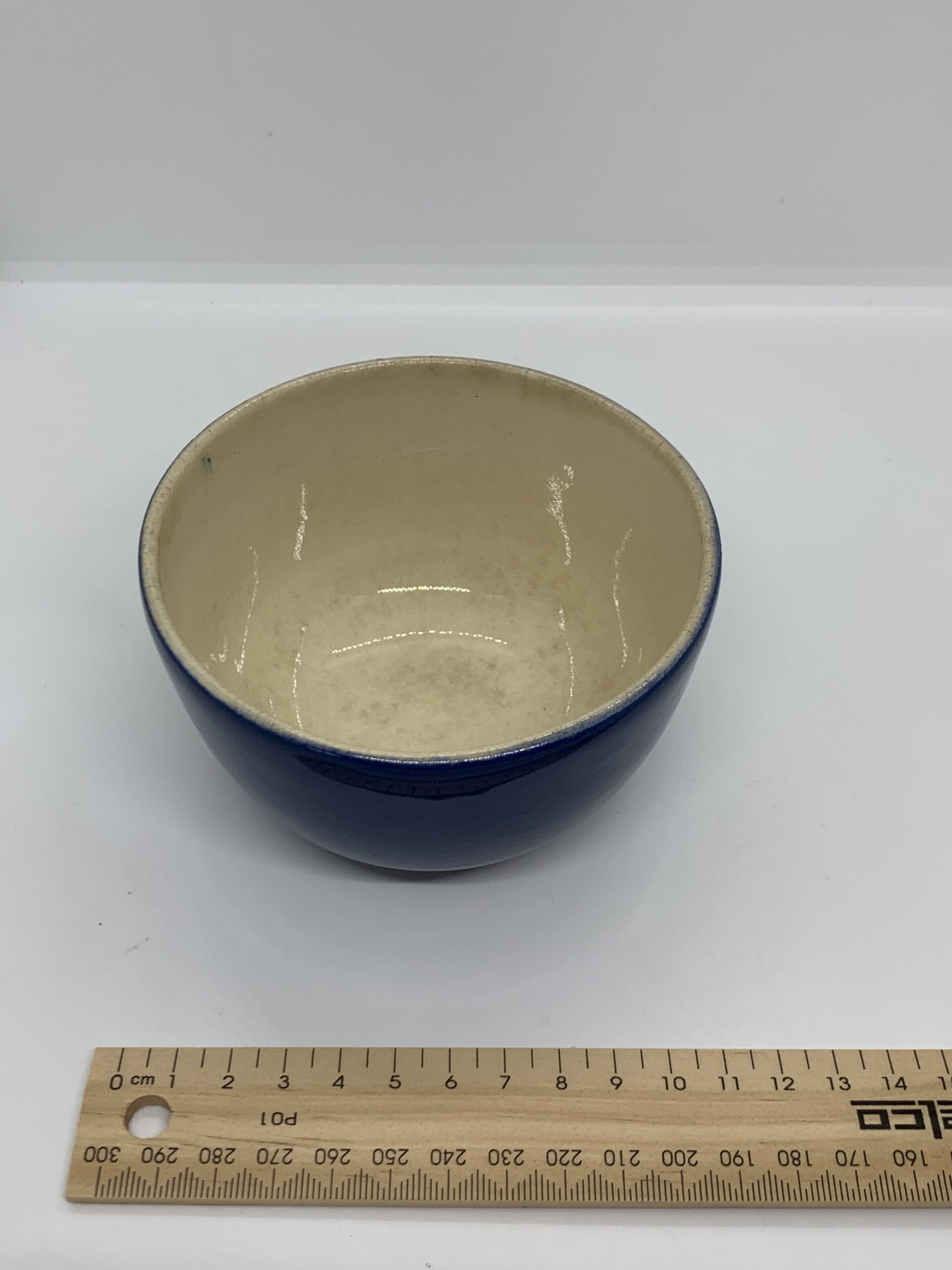 Vintage Blue Pottery Bowl 10cm - Vintage Keepsakes