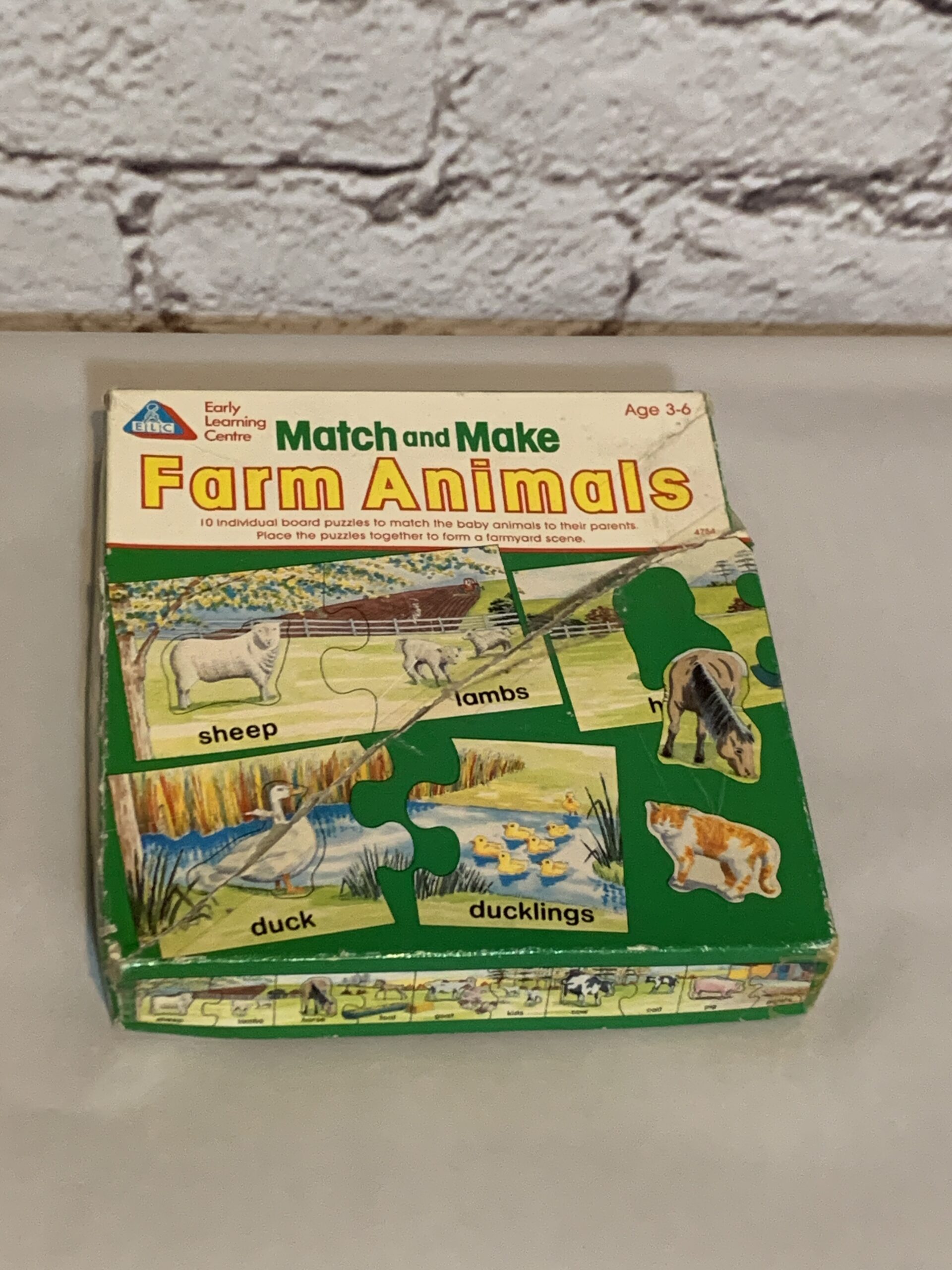 ELC Match and Make Farm Animals Puzzle - Vintage Keepsakes