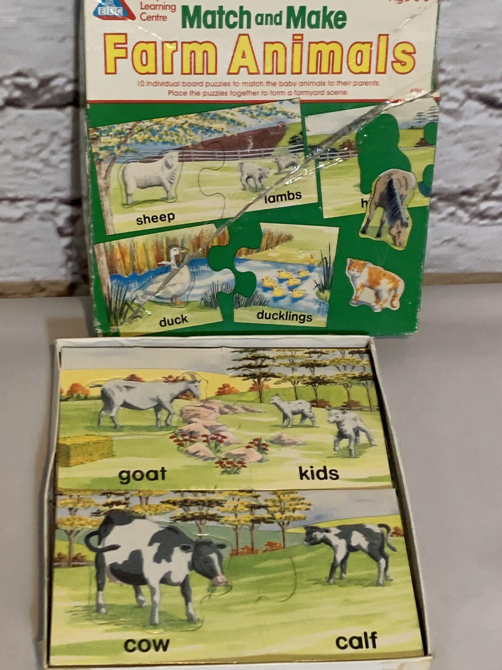 ELC Match and Make Farm Animals Puzzle - Vintage Keepsakes