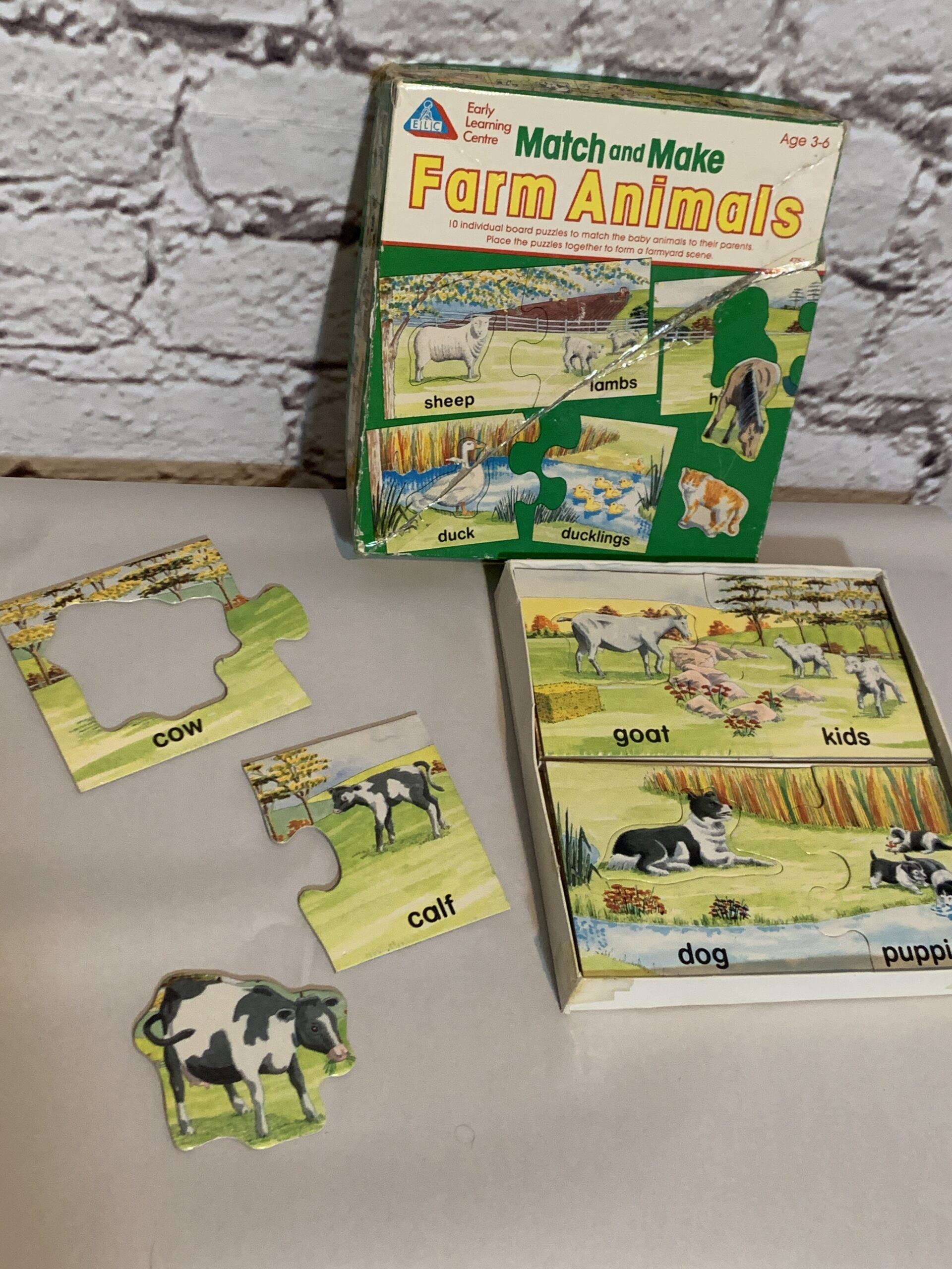 ELC Match and Make Farm Animals Puzzle - Vintage Keepsakes