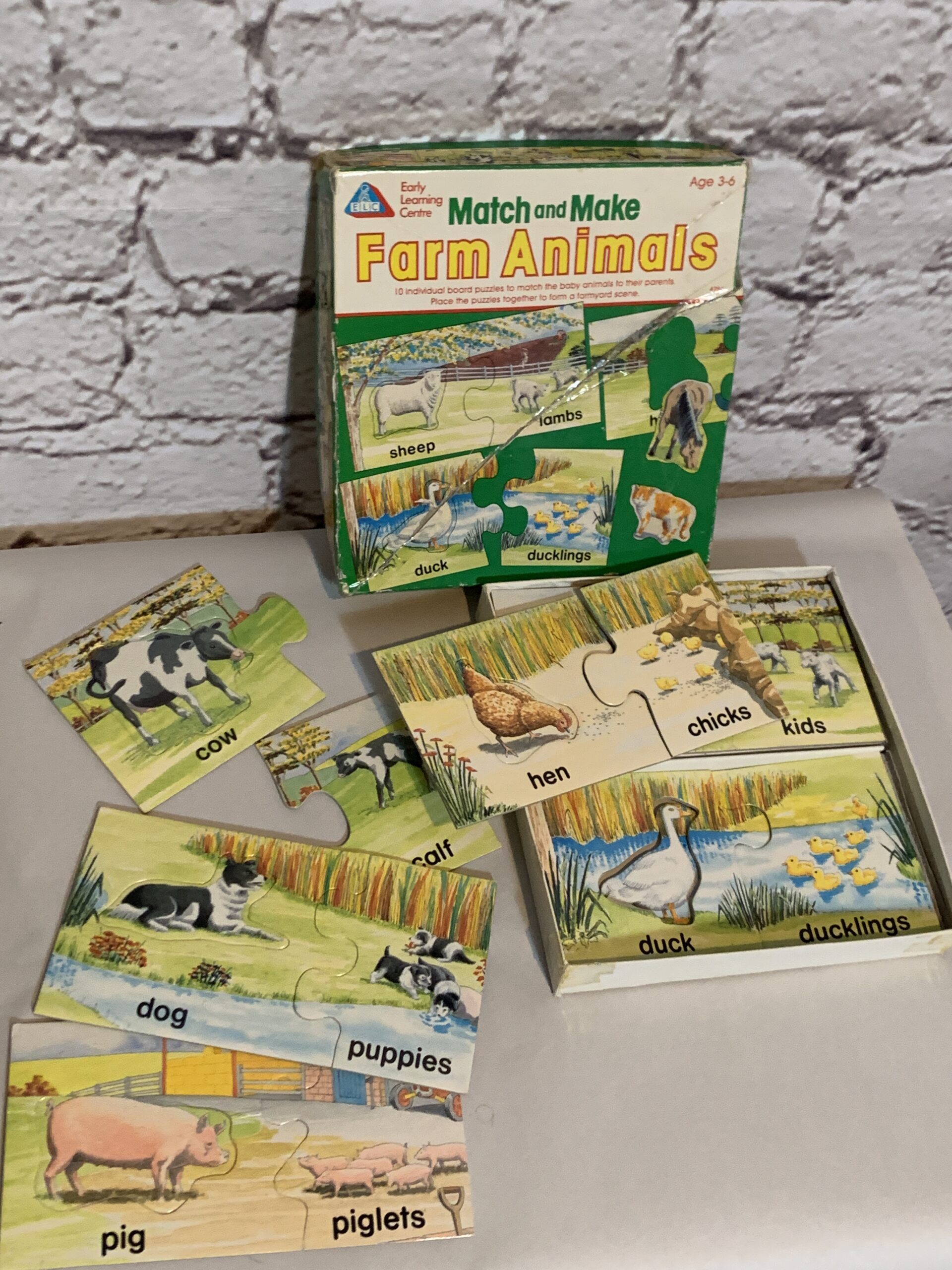 ELC Match and Make Farm Animals Puzzle - Vintage Keepsakes