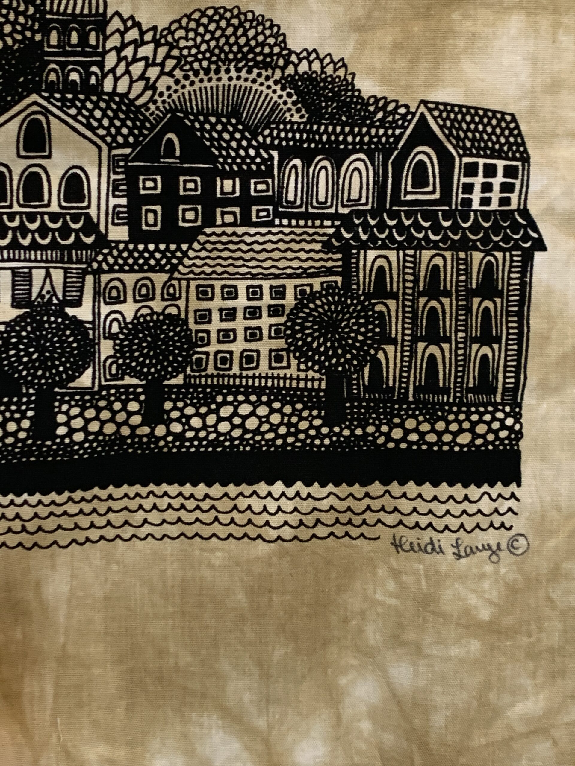 Heidi Lange designed Batik Mombasa 52x89cm - Vintage Keepsakes