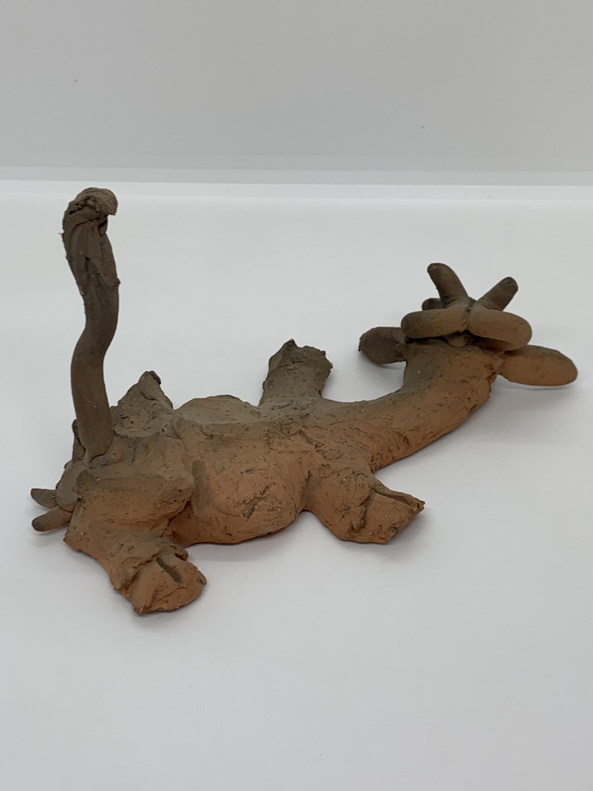 Robert Langley Hand Formed Australian Pottery Cow 17cm (incised ...