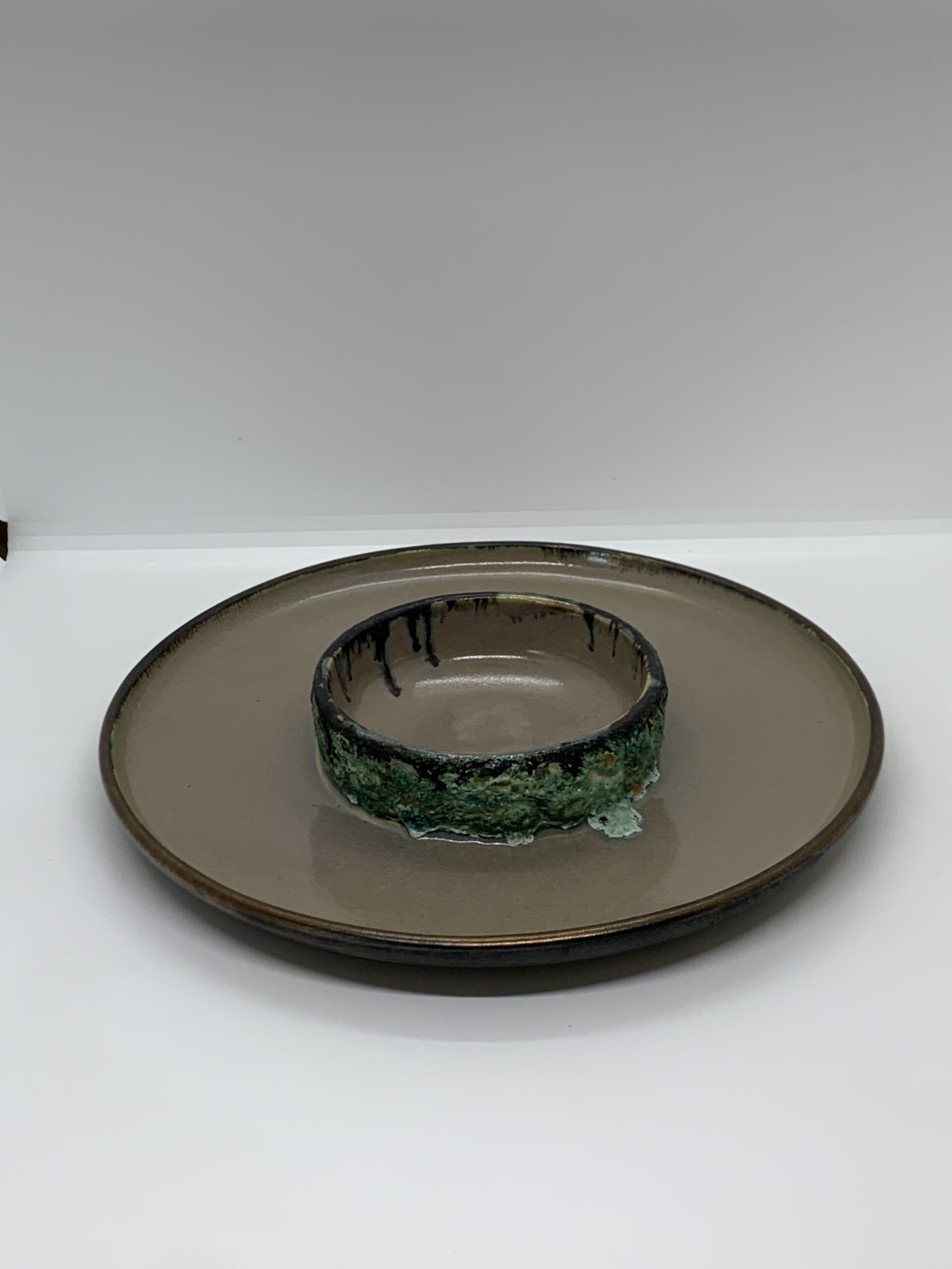 RM Beck Chip and Dip Bowl and Platter 25cm - Vintage Keepsakes