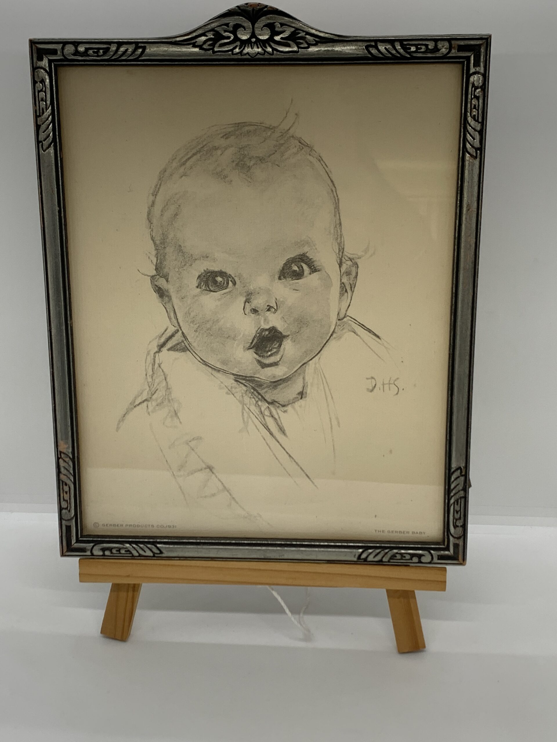 The Gerber Baby Litho in Frame 27x22cm - Vintage Keepsakes