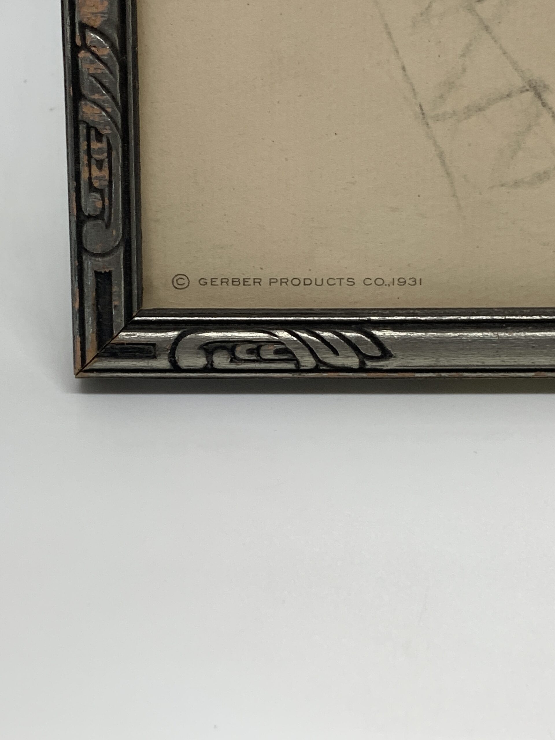The Gerber Baby Litho in Frame 27x22cm - Vintage Keepsakes