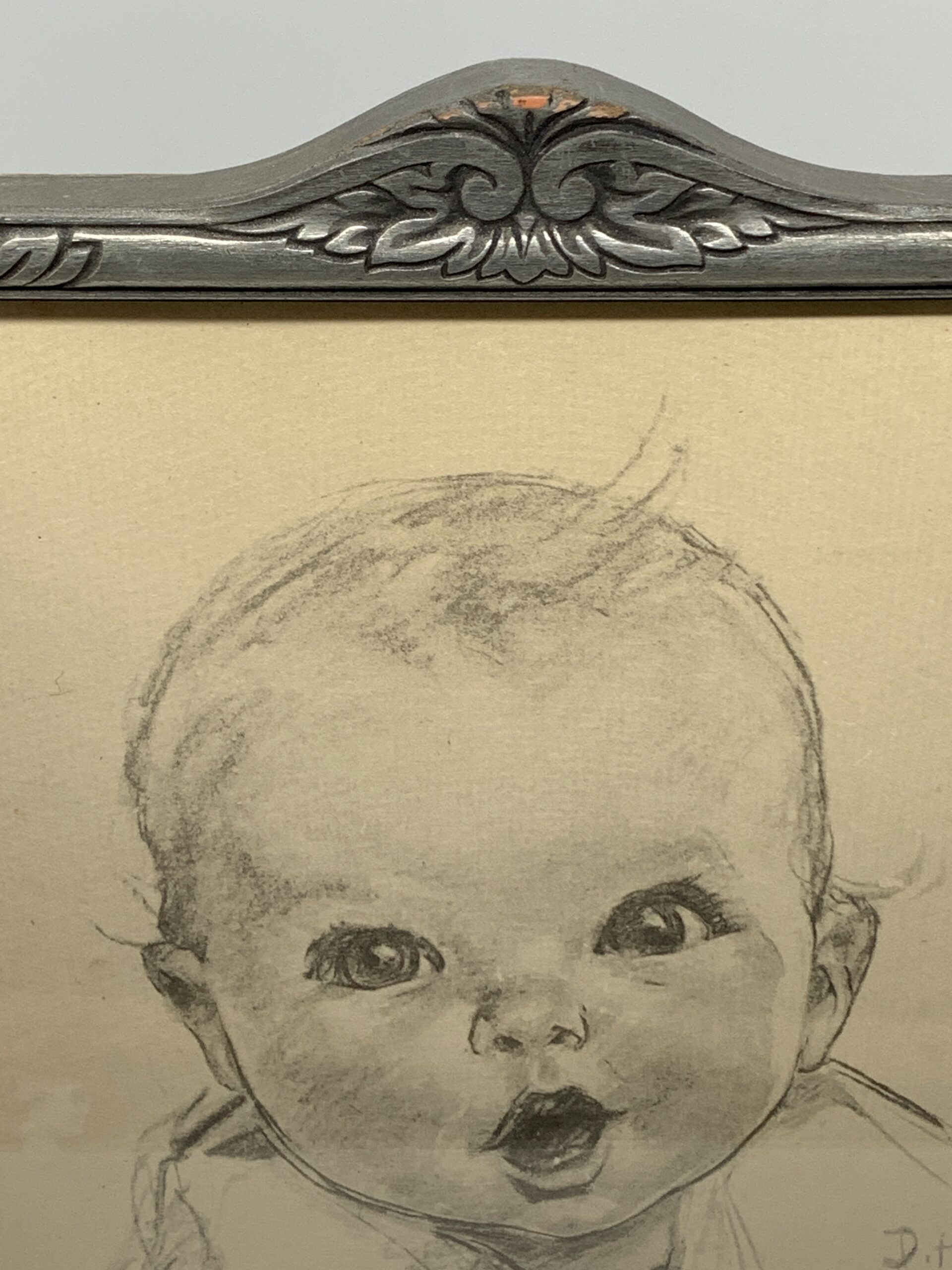 The Gerber Baby Litho in Frame 27x22cm - Vintage Keepsakes