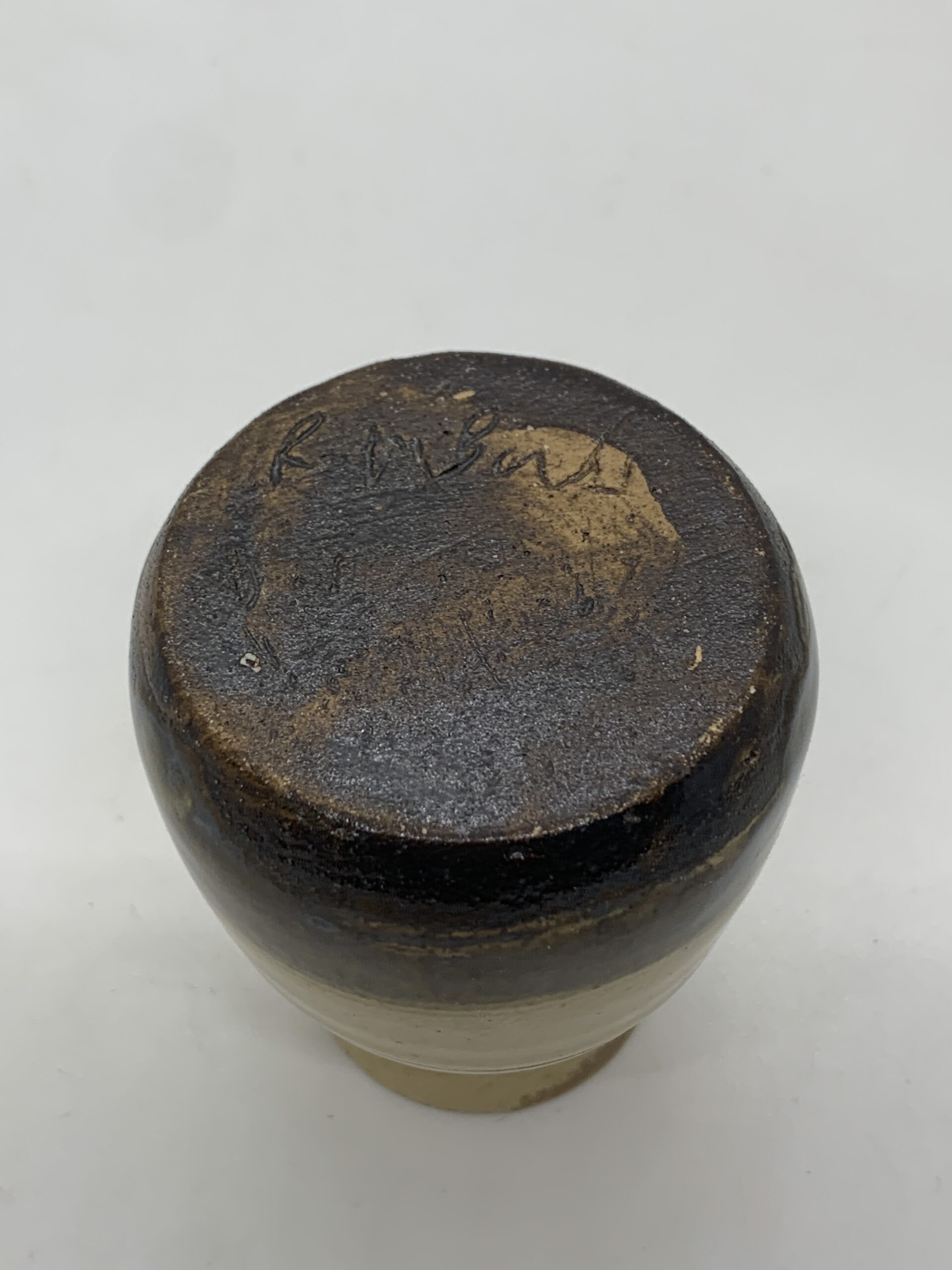 Small RM Beck Australian Pottery Vase 7cm - Vintage Keepsakes