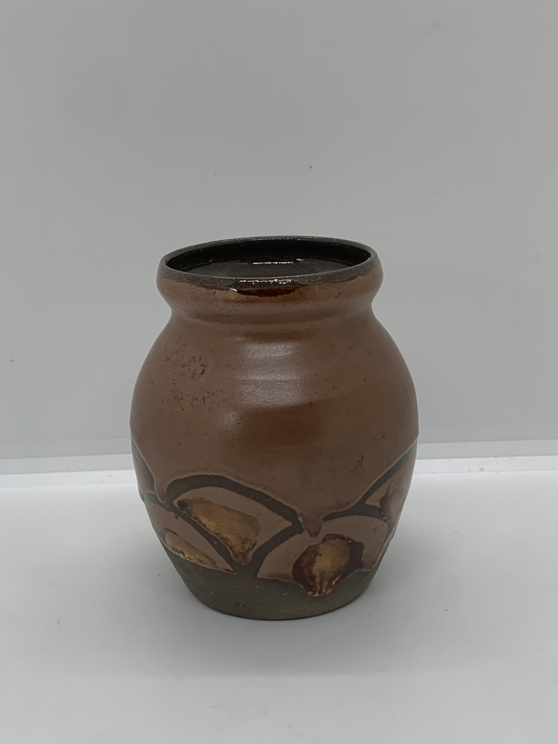 Brown Dyson Aust Pottery Vase 10cm - Vintage Keepsakes
