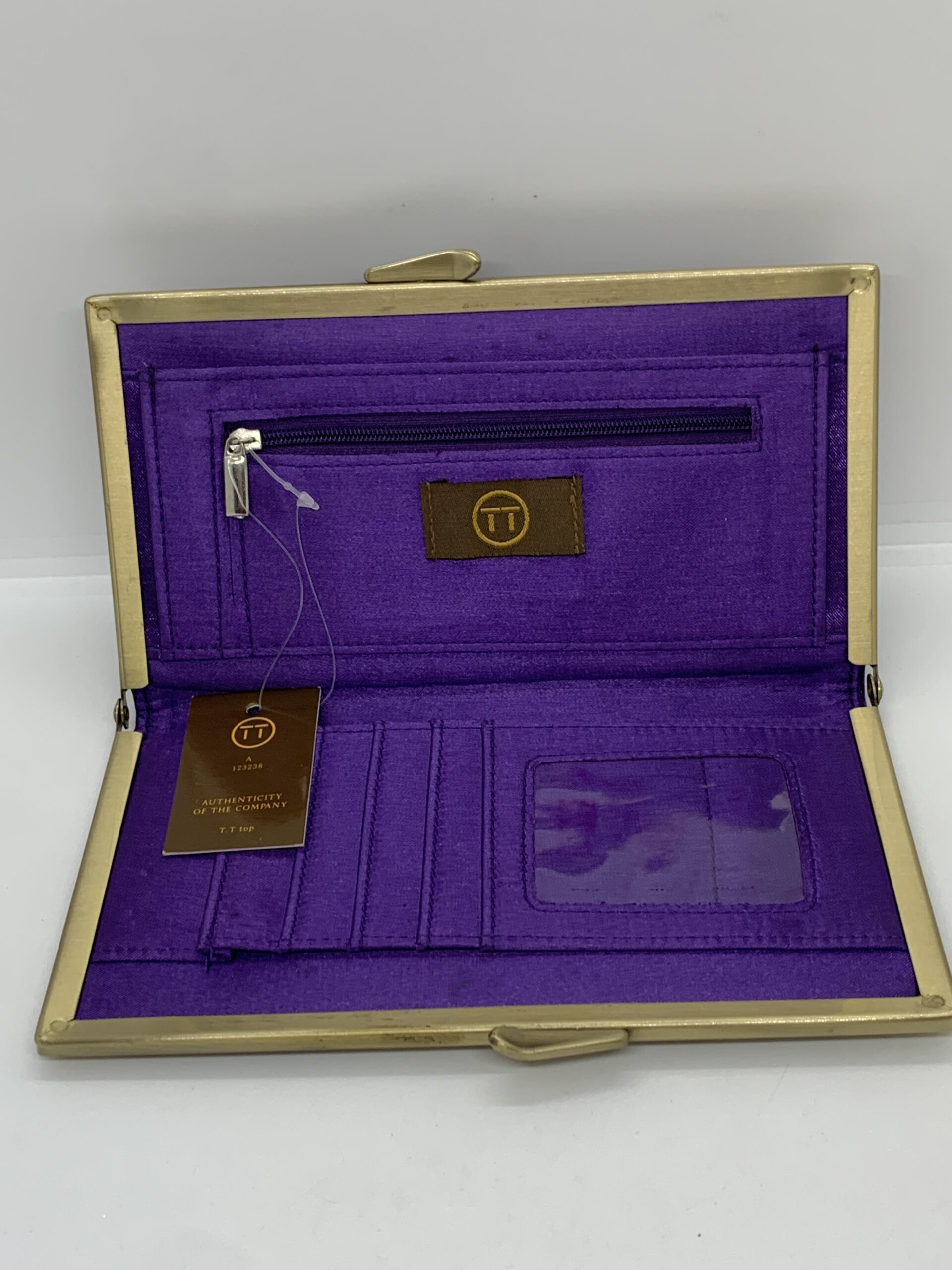 TT (brand) Purple Wallet Purse 20x10cm - Vintage Keepsakes