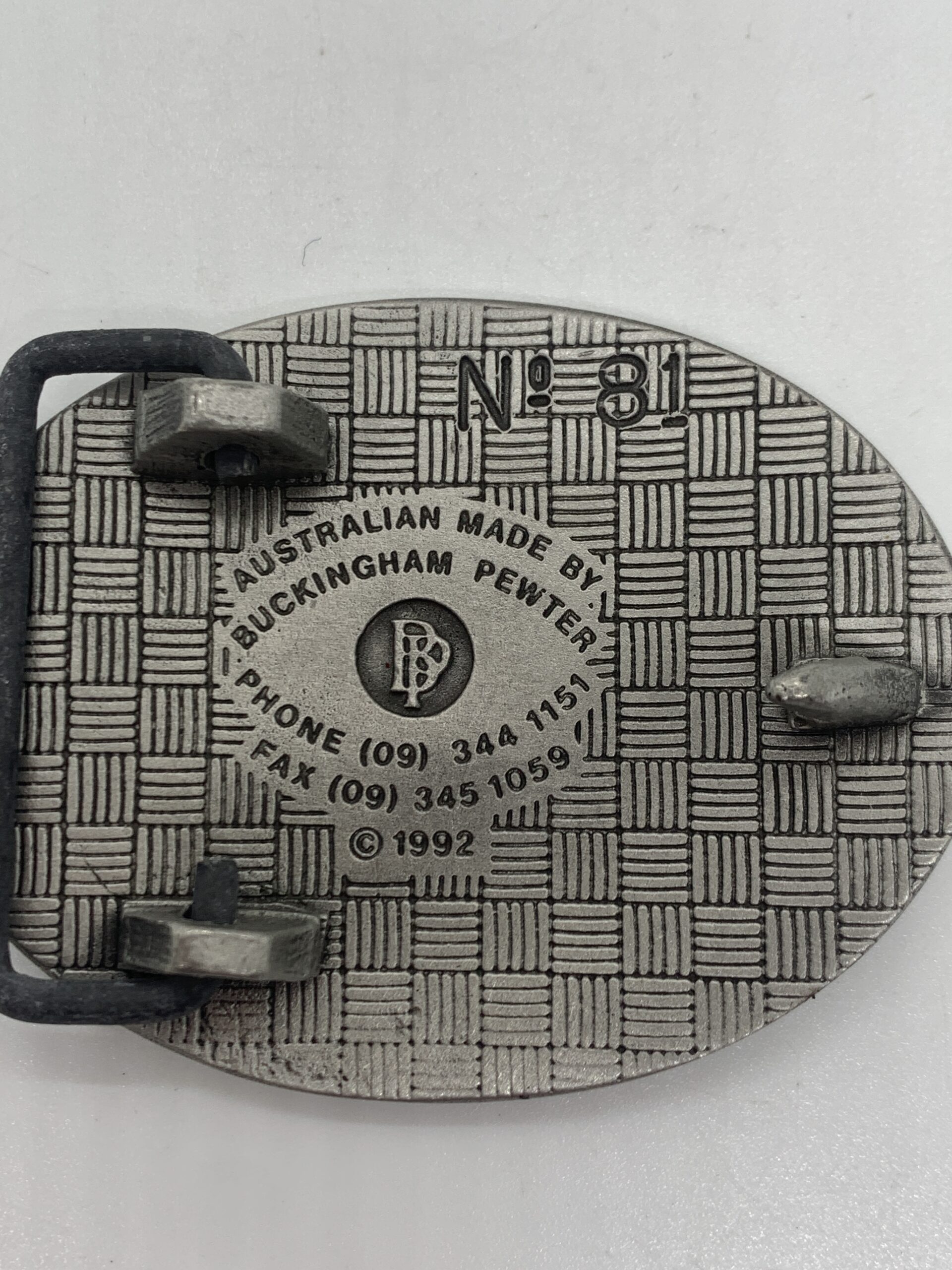 Big Bell Mines Open Cut 1992 Pewter Oval Belt Buckle 7.5cm - Vintage ...