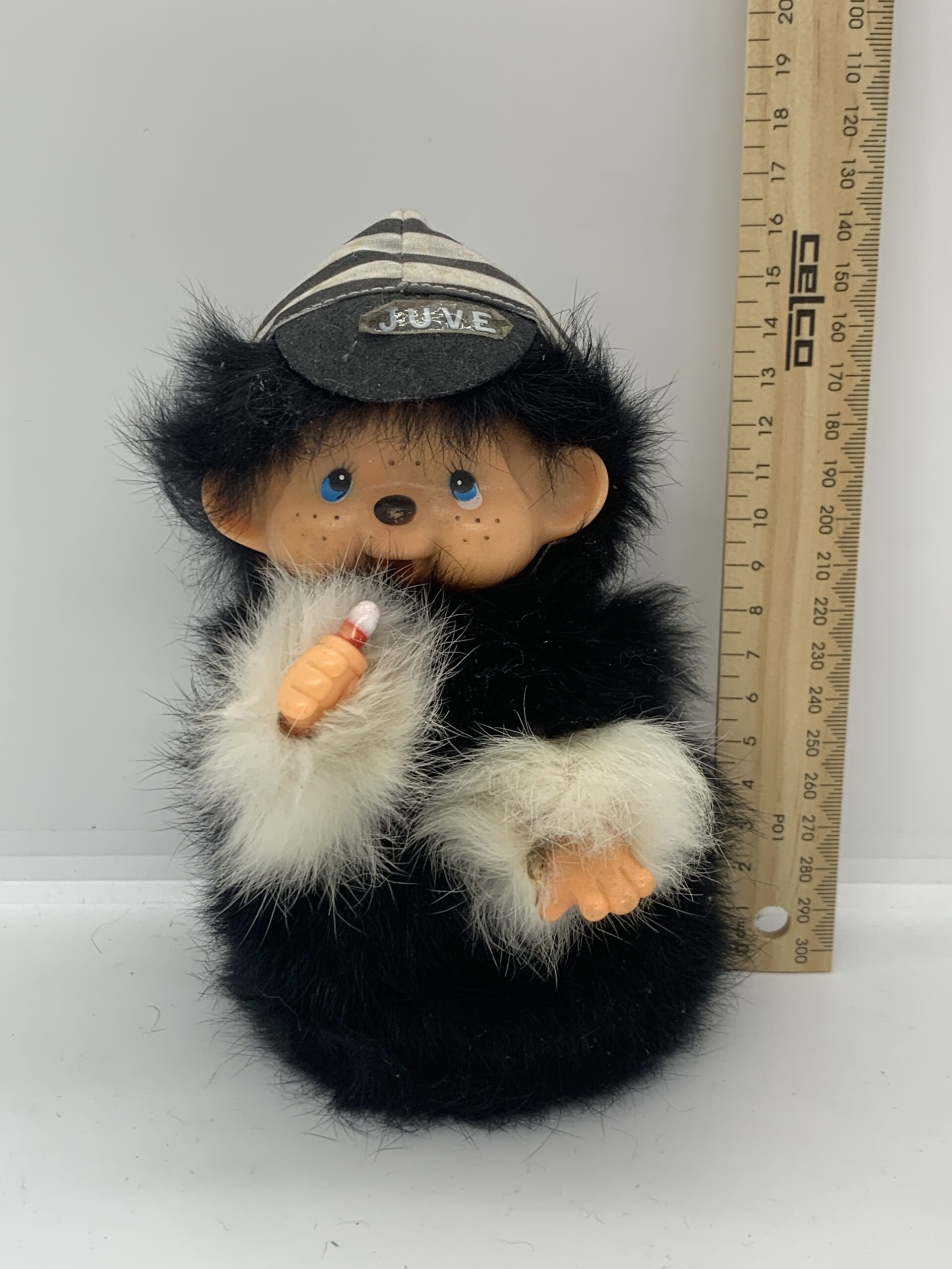 Vintage Monchichi Thumb Sucker Plush 18cm - Vintage Keepsakes