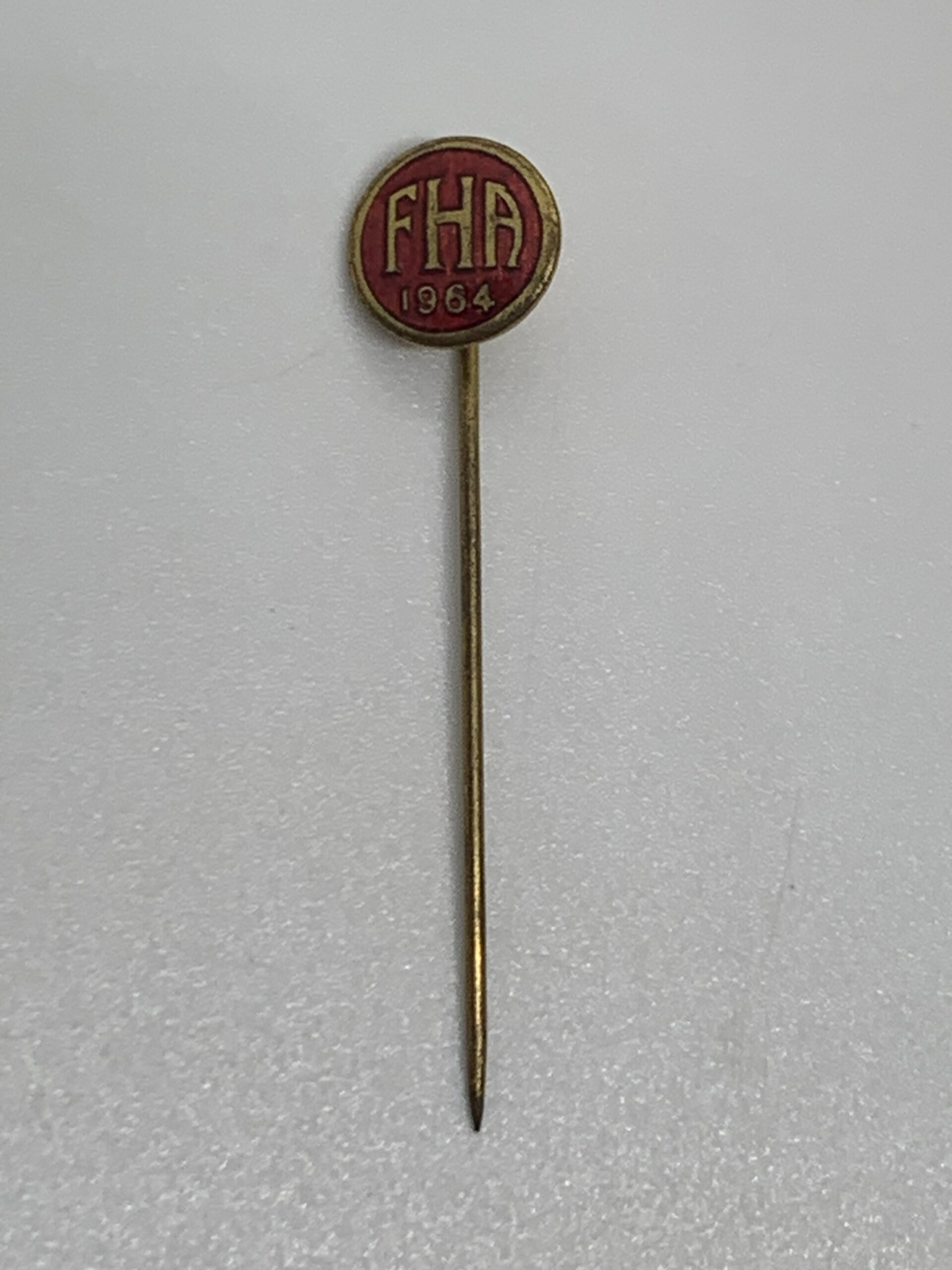 Red FHA Pin 1964 - Vintage Keepsakes