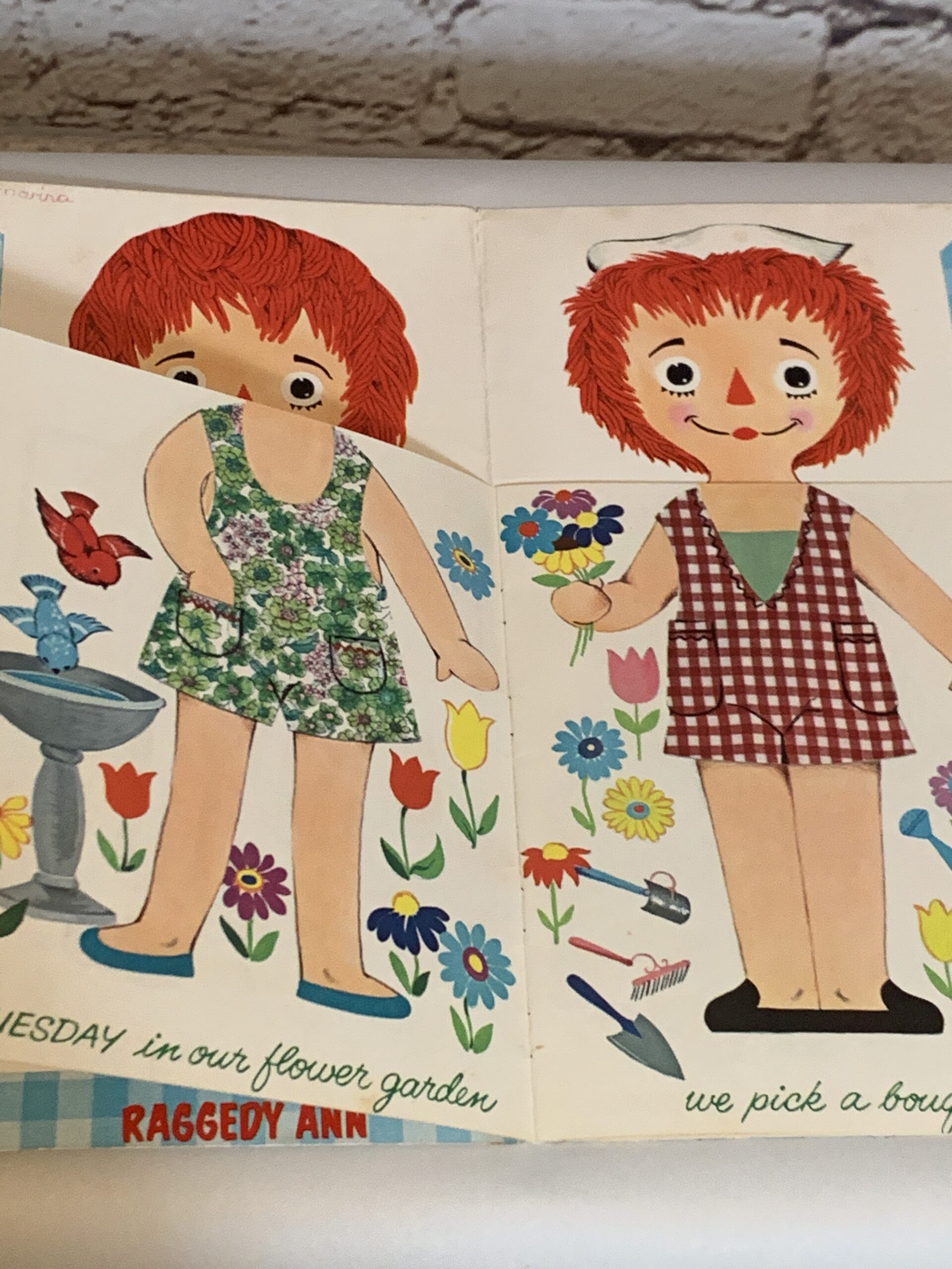 Raggedy Ann and Andy - A First Doll Book 1970 33cm - Vintage Keepsakes