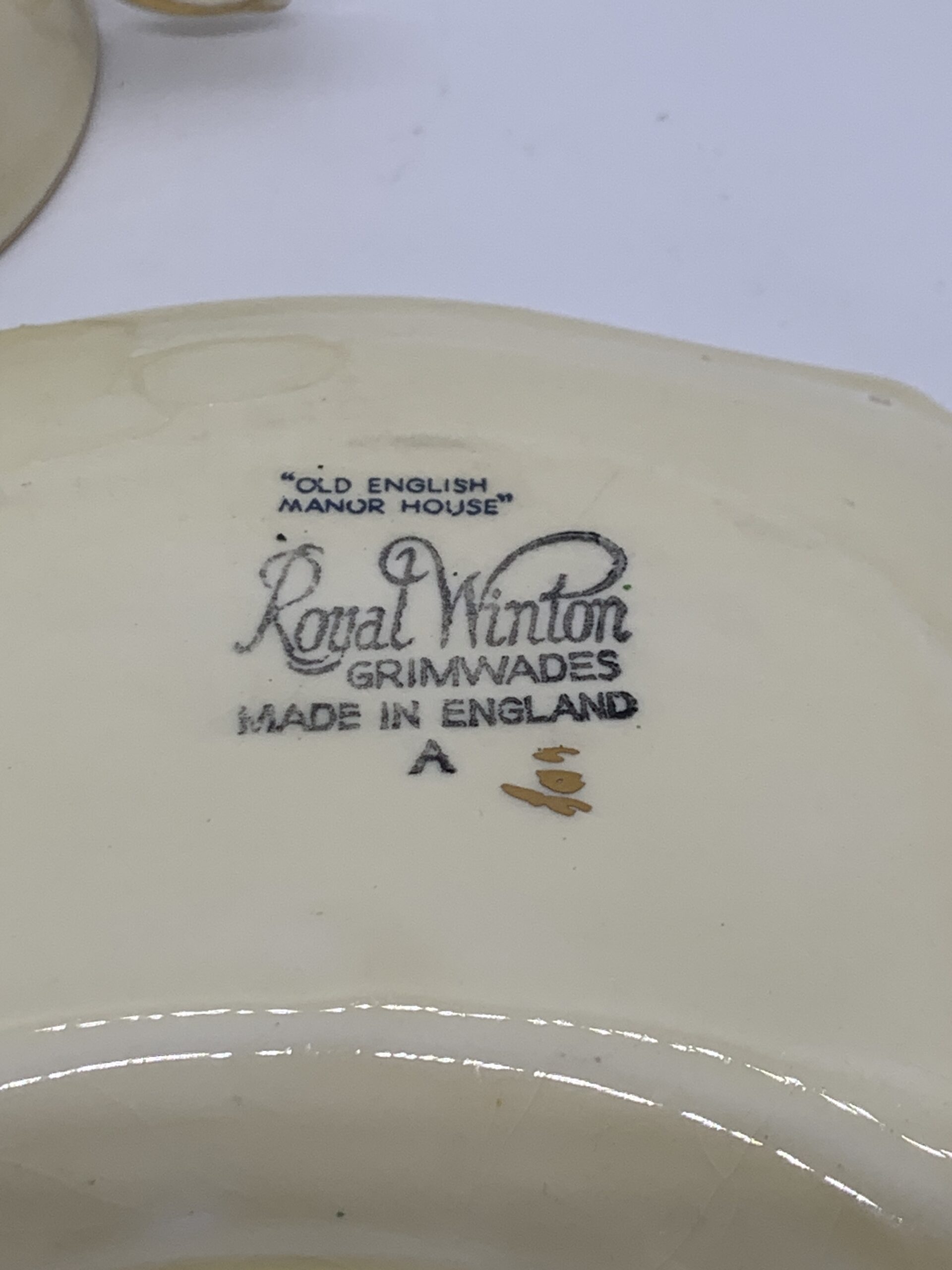 Vintage Royal Winton Old English Manor House Tennis Set - Vintage Keepsakes