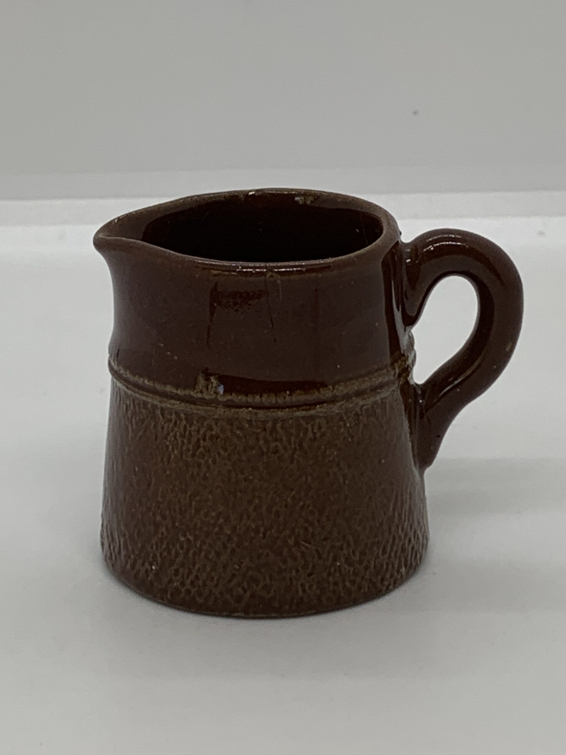 Small Brown (unmarked) Jug 5.5cm - Vintage Keepsakes