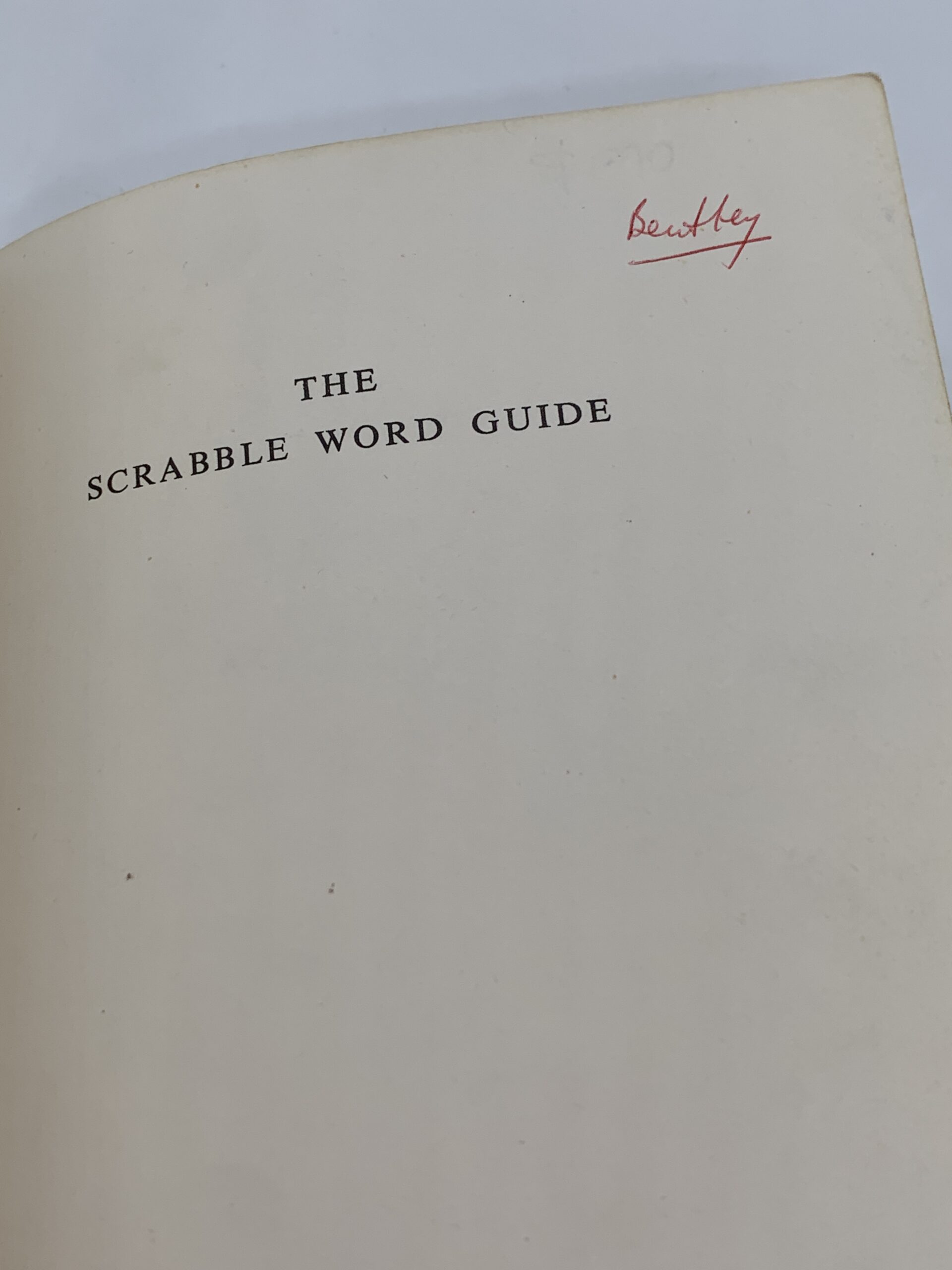 Vintage The Scrabble Word Guide Book and 4 Wooden Tile Holders ...