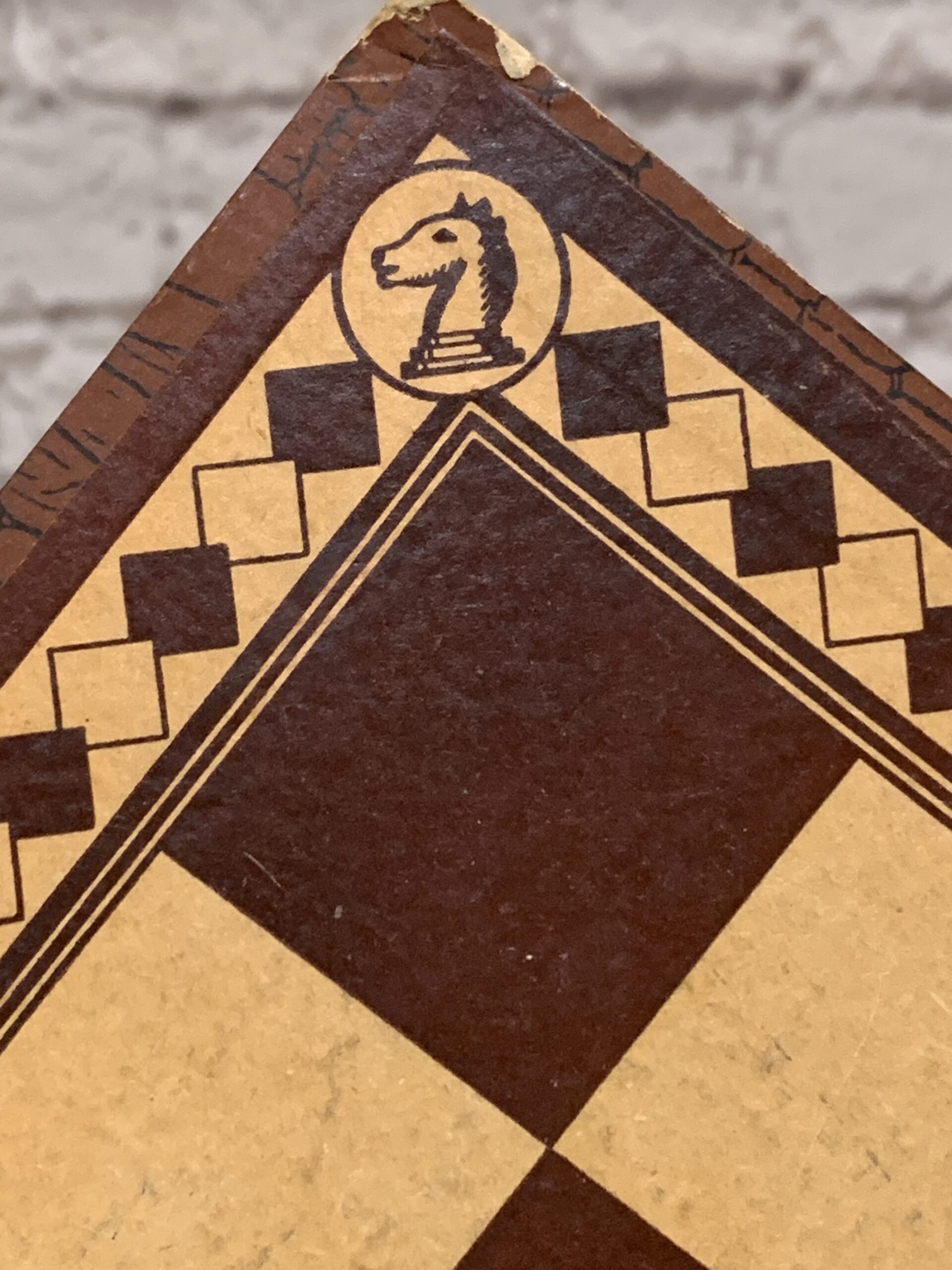 Vintage Foldable Chess and Draught Board 38cm Square - Vintage Keepsakes