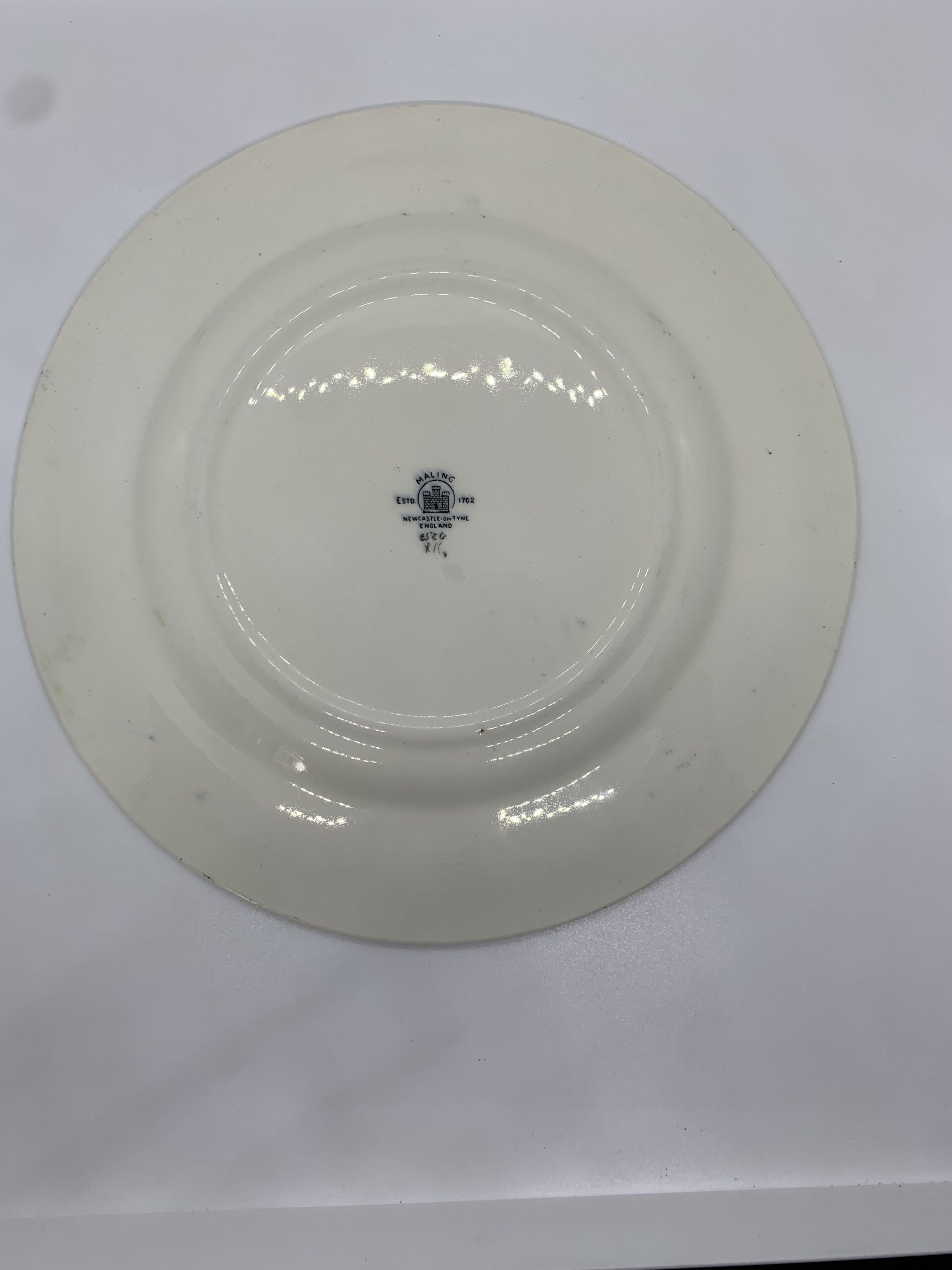 Maling Ware Green Springtime Floral Plate 28cm - Vintage Keepsakes