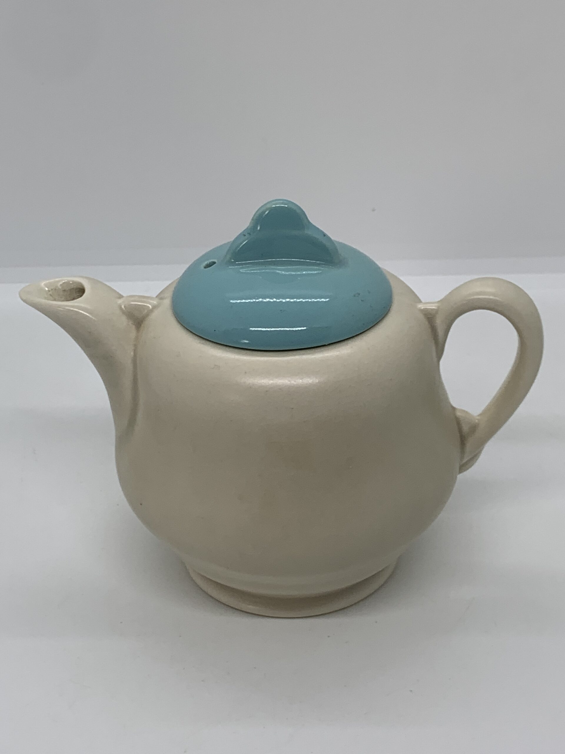 Royal Staffordshire by Clarice Cliff Coffee Cream with Blue Teapot ...