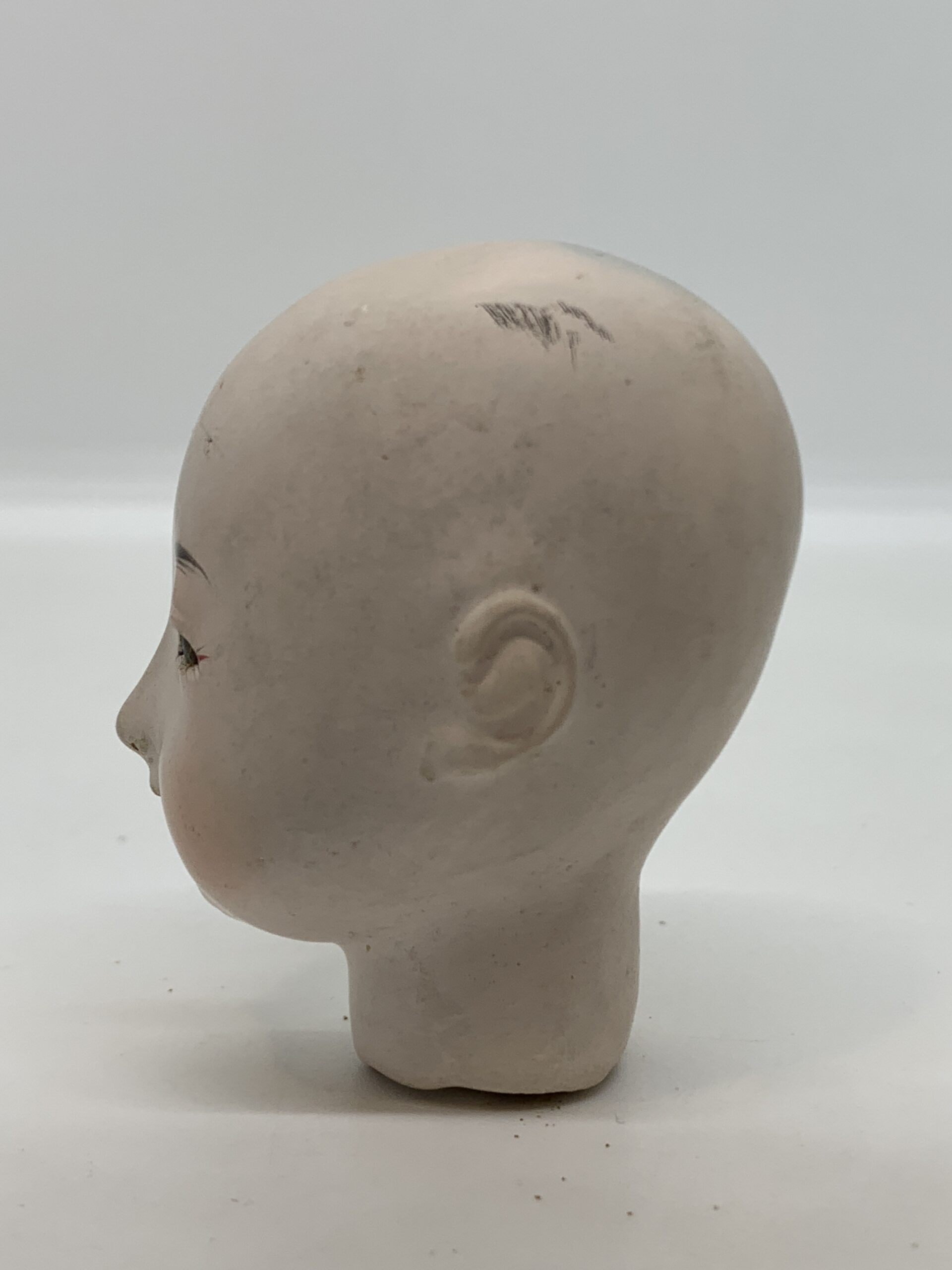 Japanese Folk Art Oriental Girl Head 6cm AF - Vintage Keepsakes
