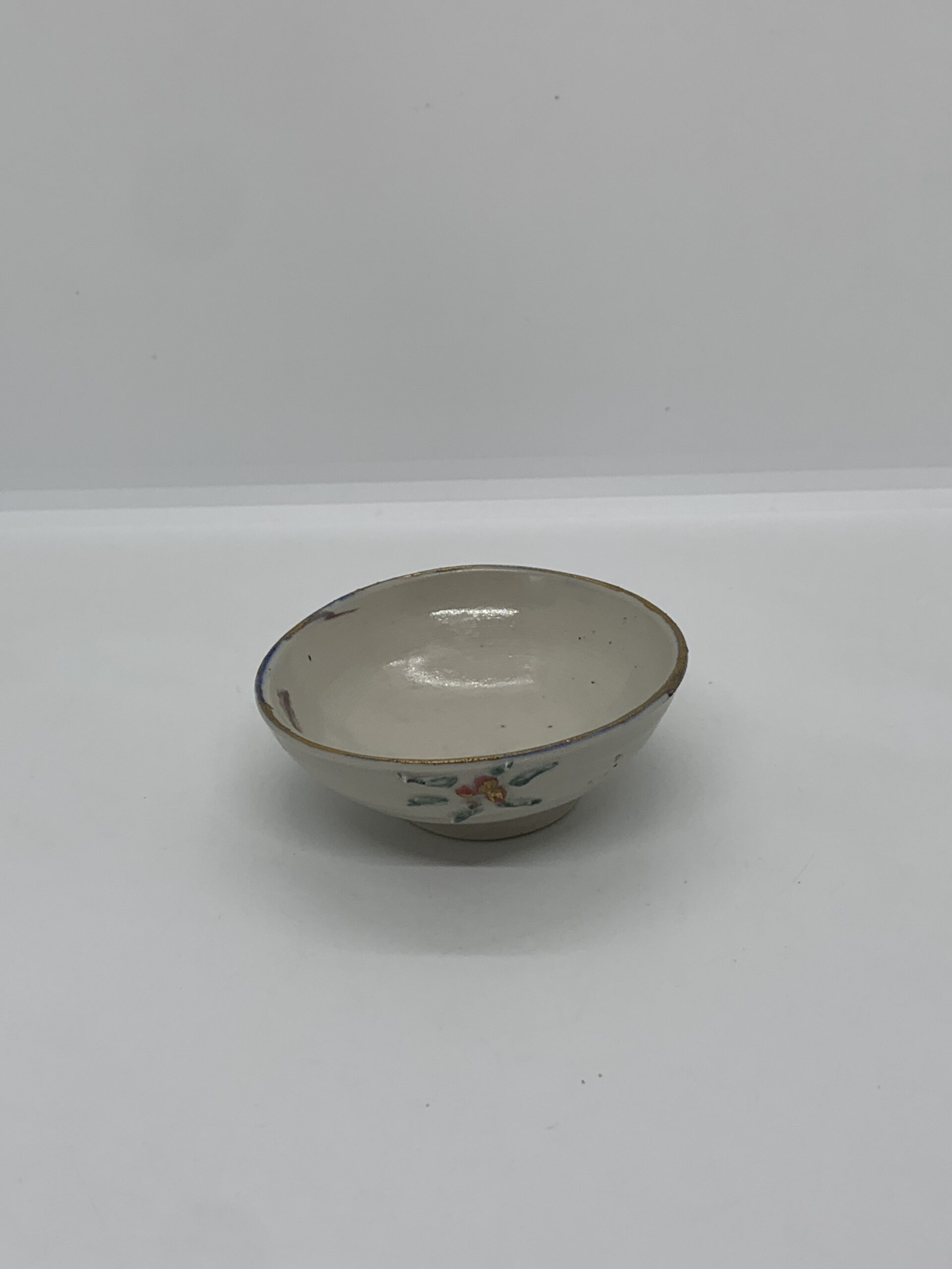 Small Pottery Dish (signed on base) 9cm - Vintage Keepsakes