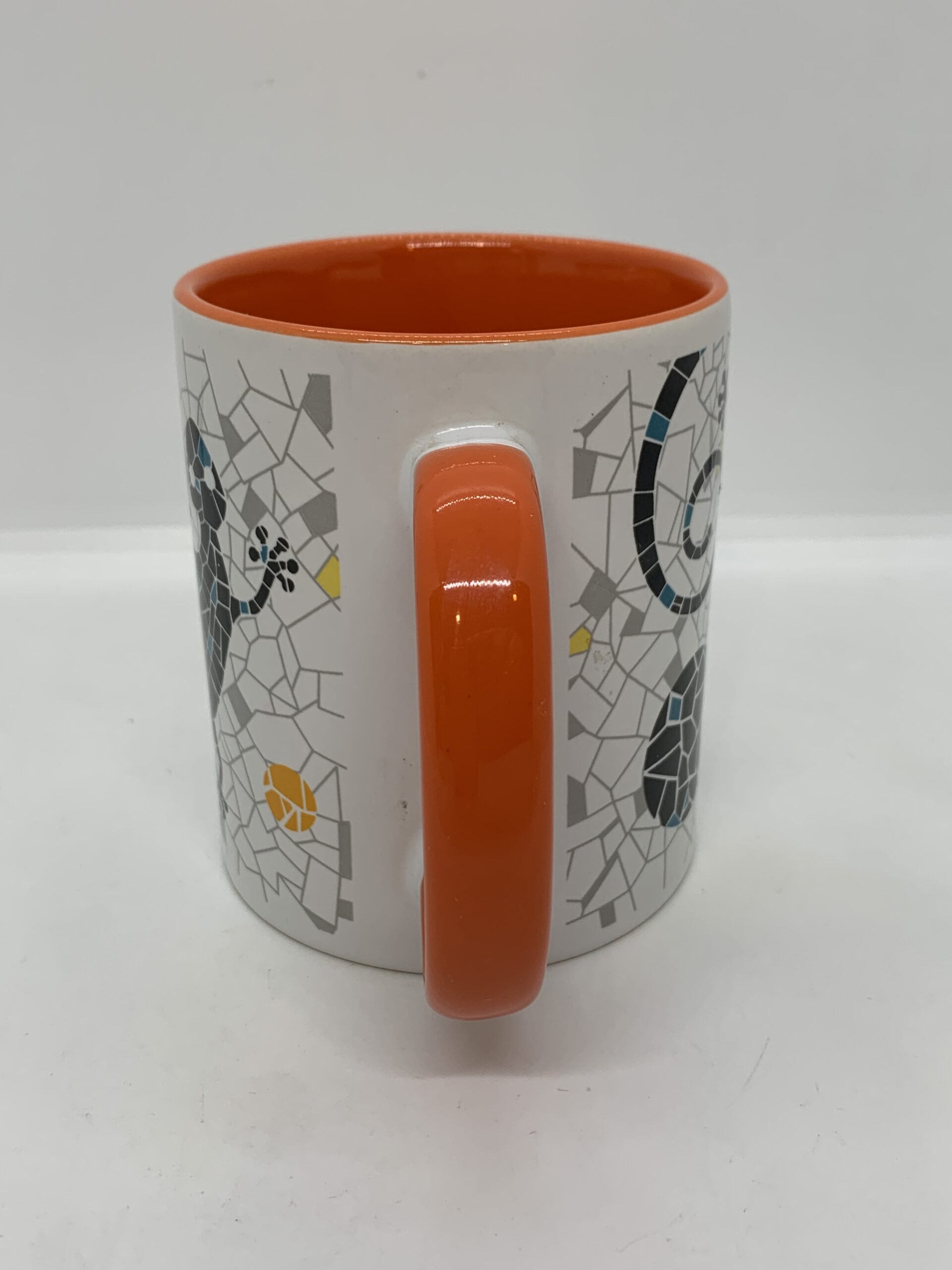 Gaudi Lizard Pattern Mug with Orange Inside - Vintage Keepsakes