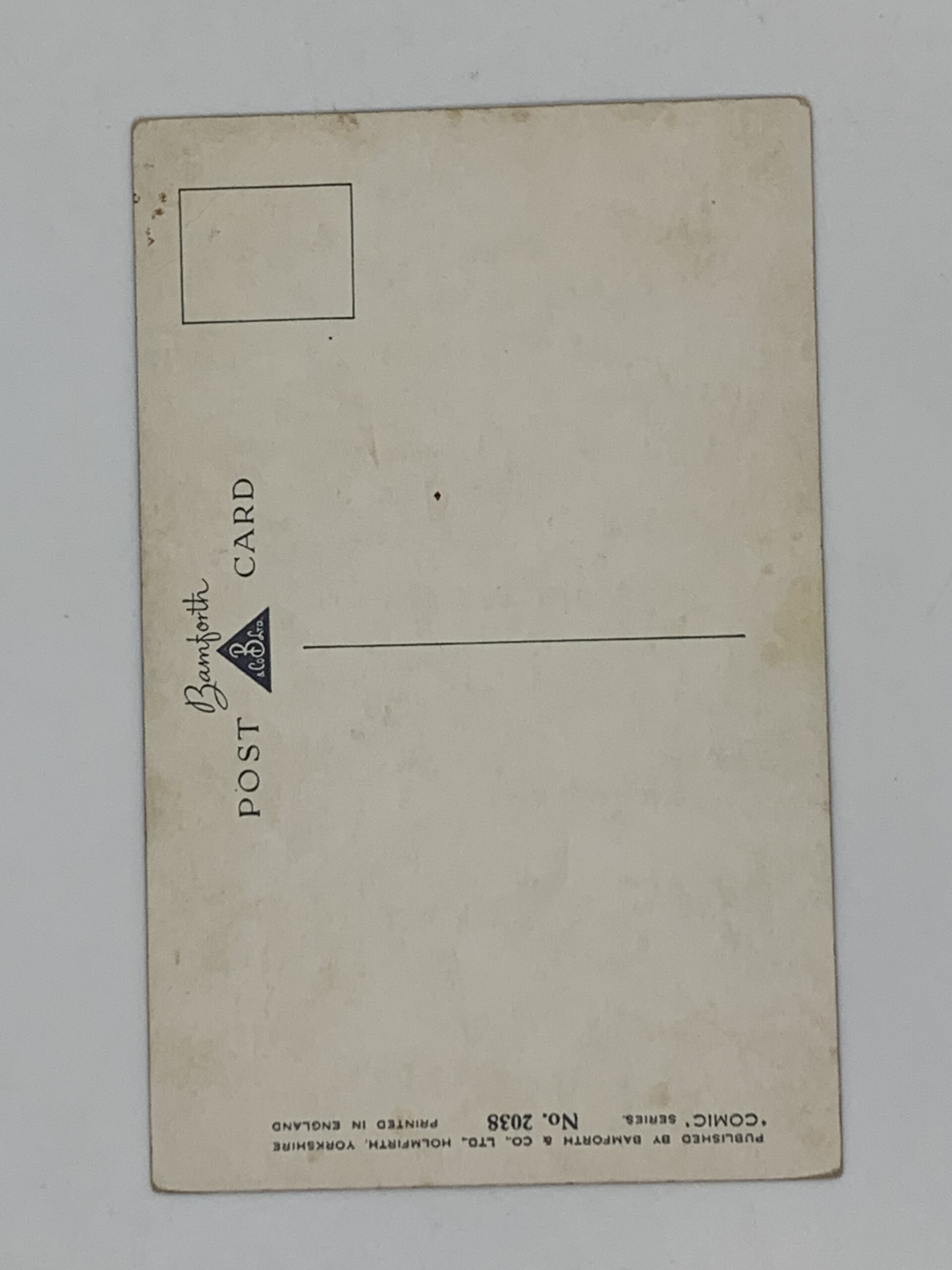 Vintage Bamworth Unused Postcard - Not Bingo - Vintage Keepsakes