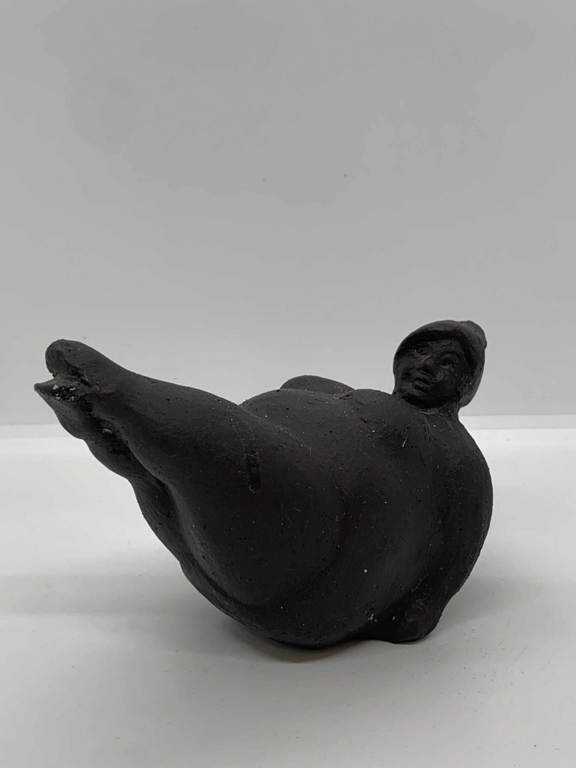 Pottery Reclining Fat Lady 15cm long - Vintage Keepsakes