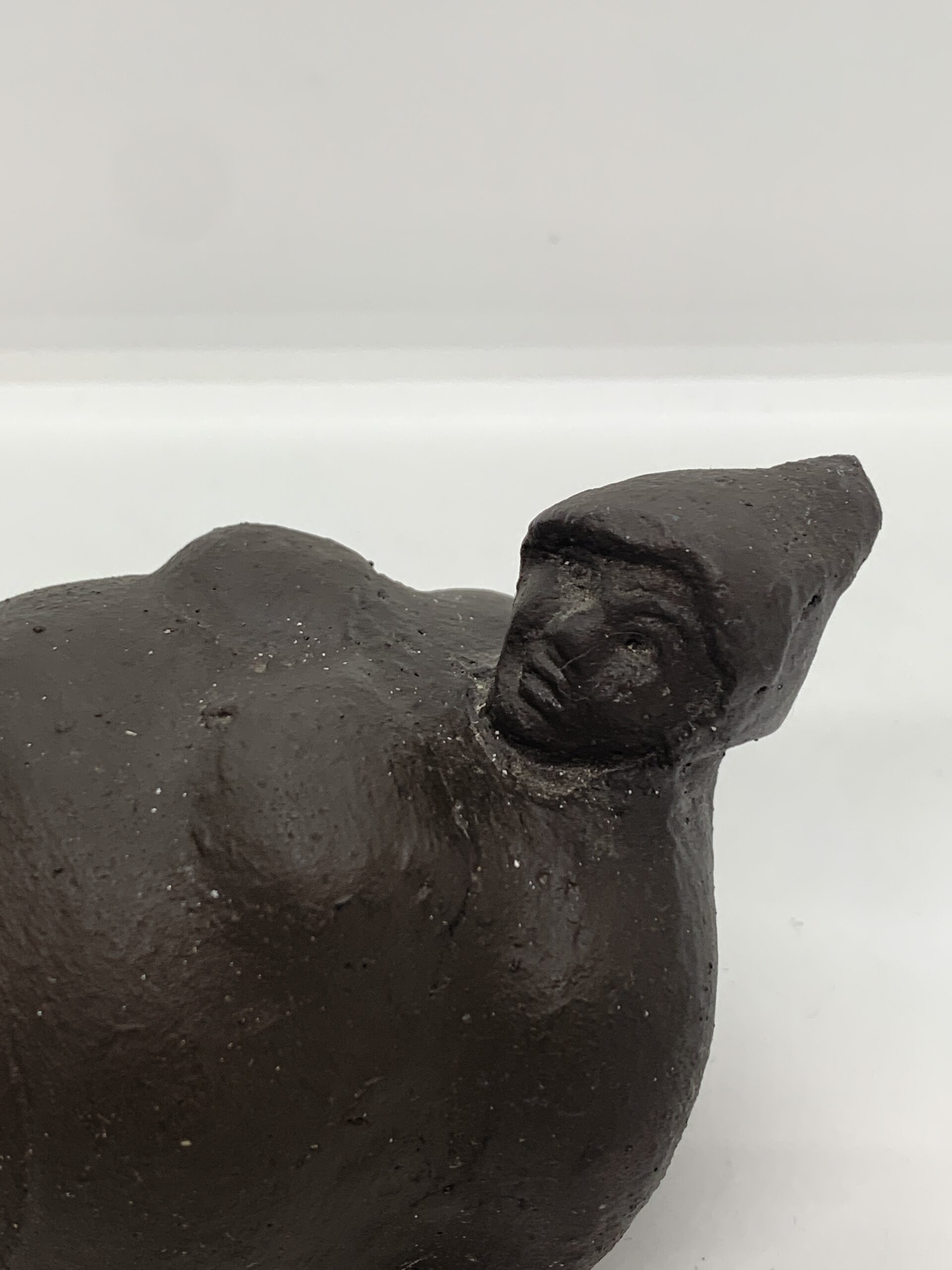 Pottery Reclining Fat Lady 15cm long - Vintage Keepsakes
