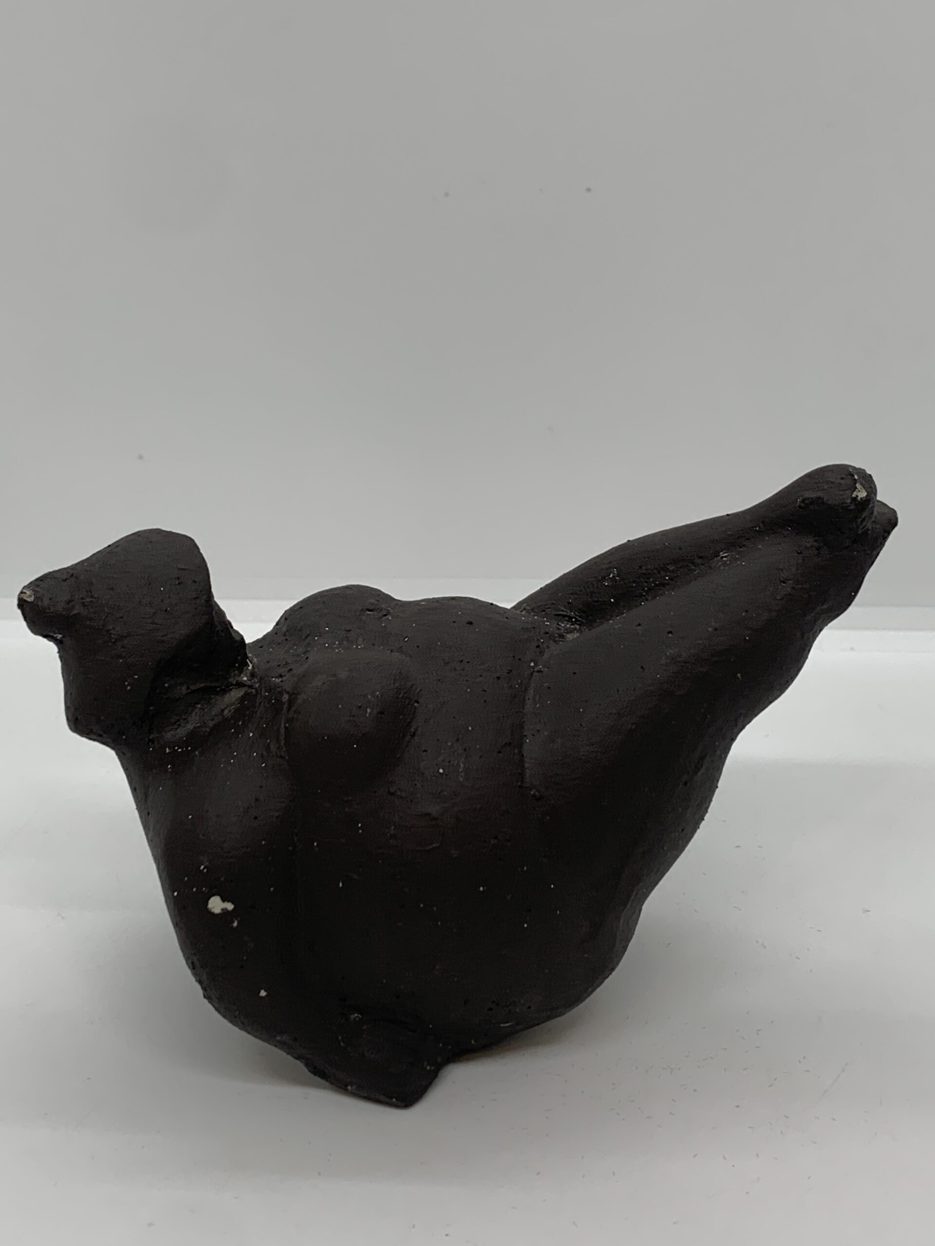 Pottery Reclining Fat Lady 15cm long - Vintage Keepsakes