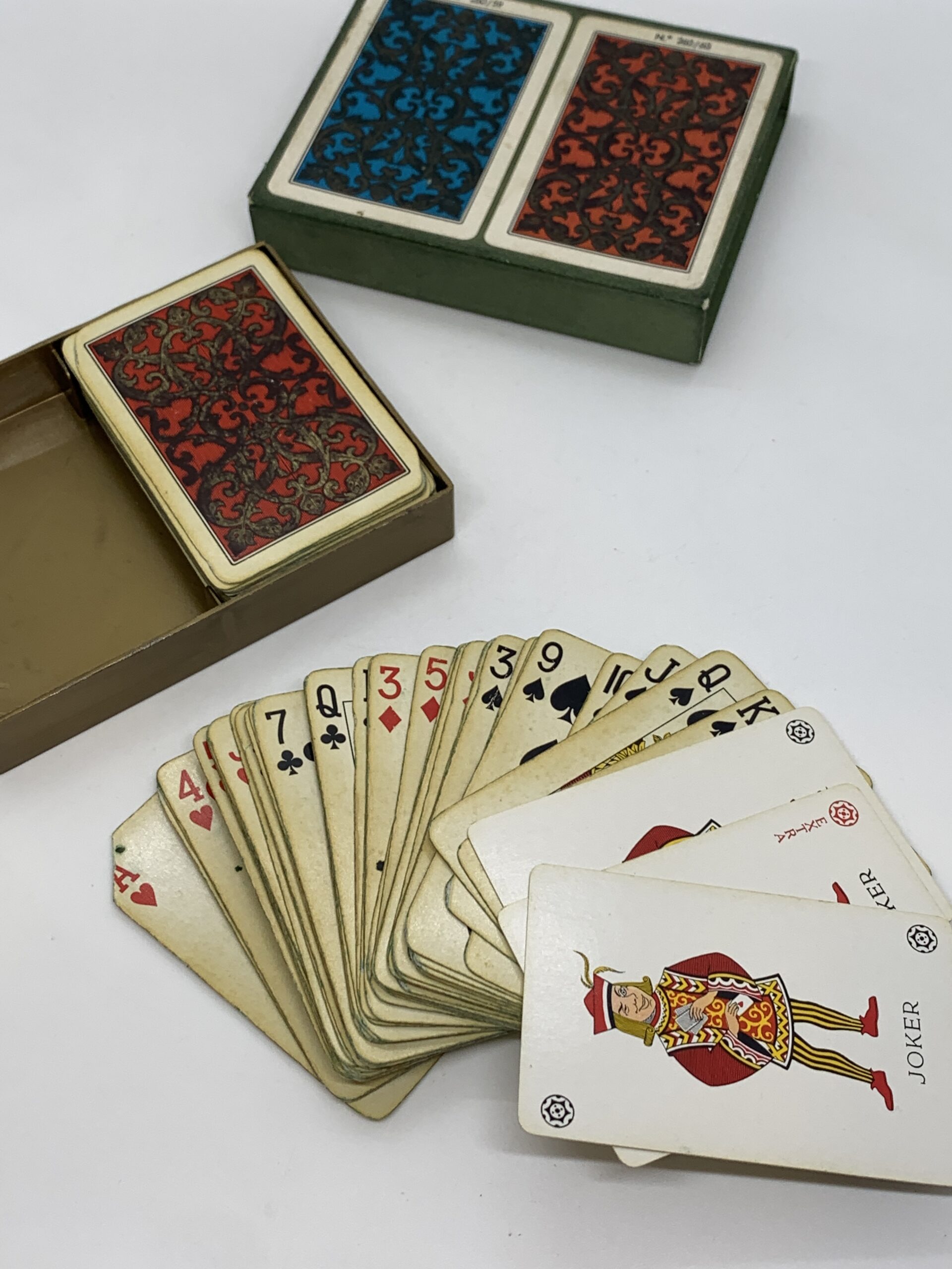 Fournier Vintage Playing Cards Double Pack in Box - Vintage Keepsakes