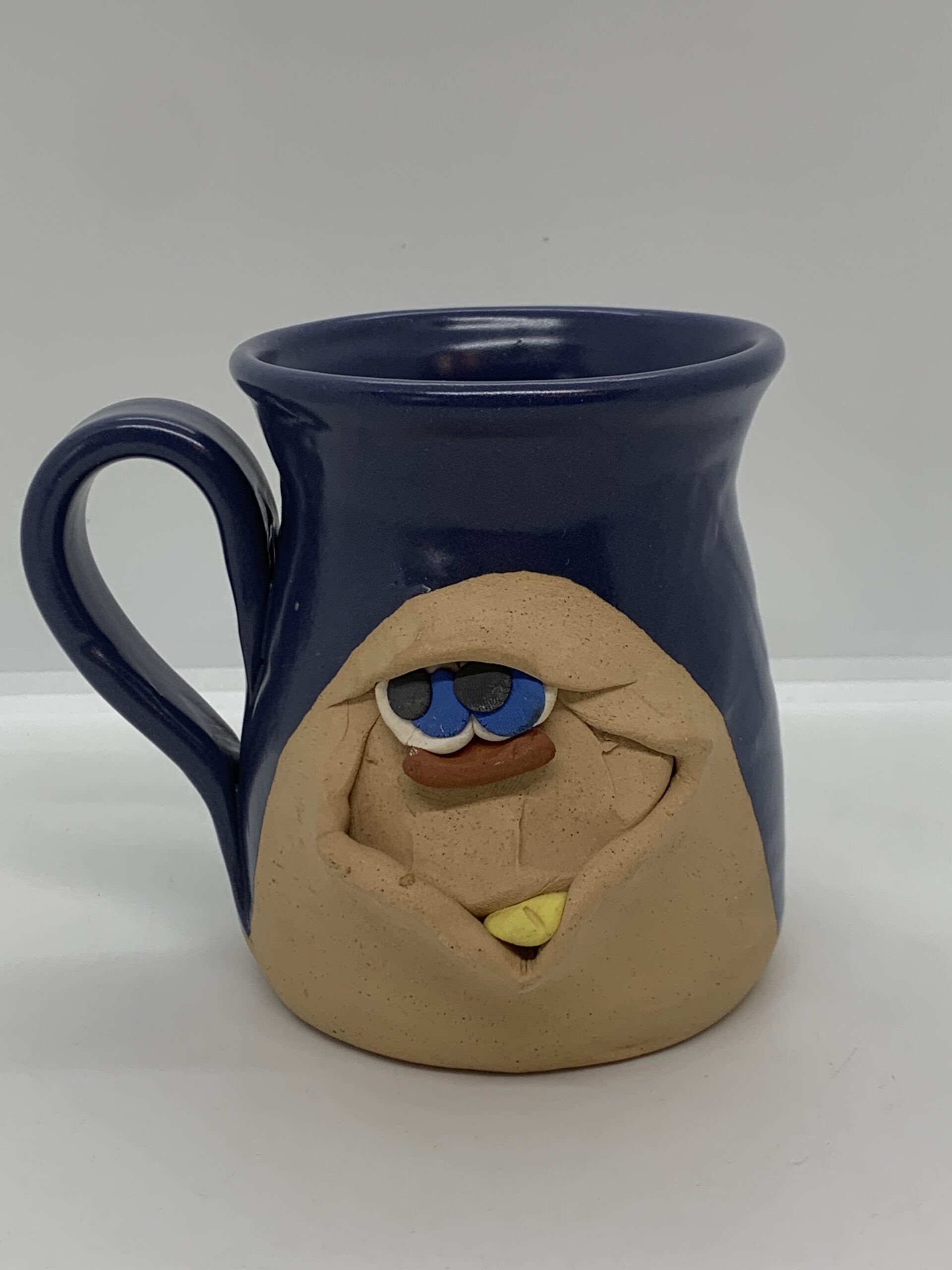 Pretty Ugly Pottery Face Mug 11.5cm high - Vintage Keepsakes
