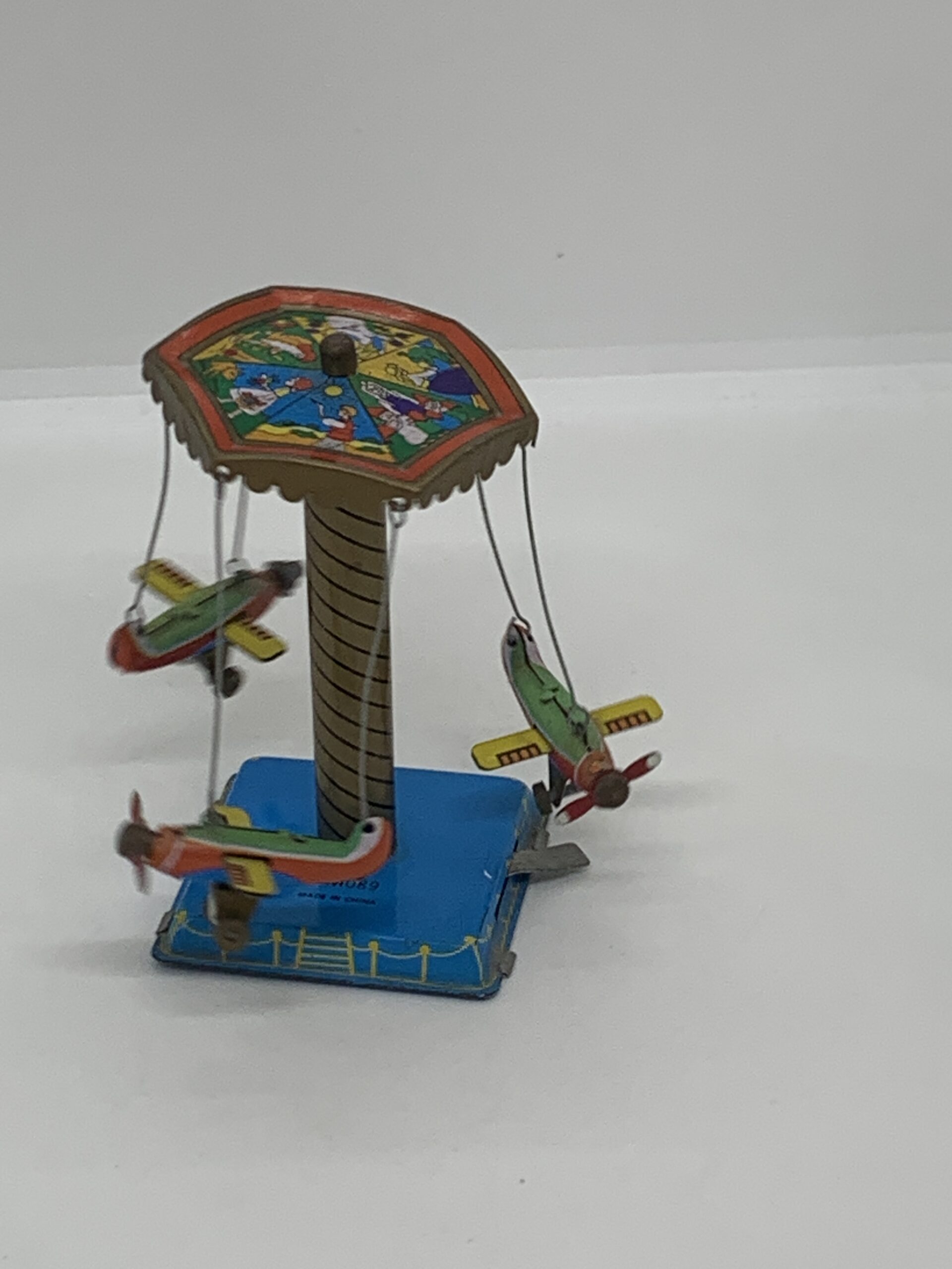 Tin Toy Merry-go-round with Aeroplanes MM089 (approx 11cm high ...