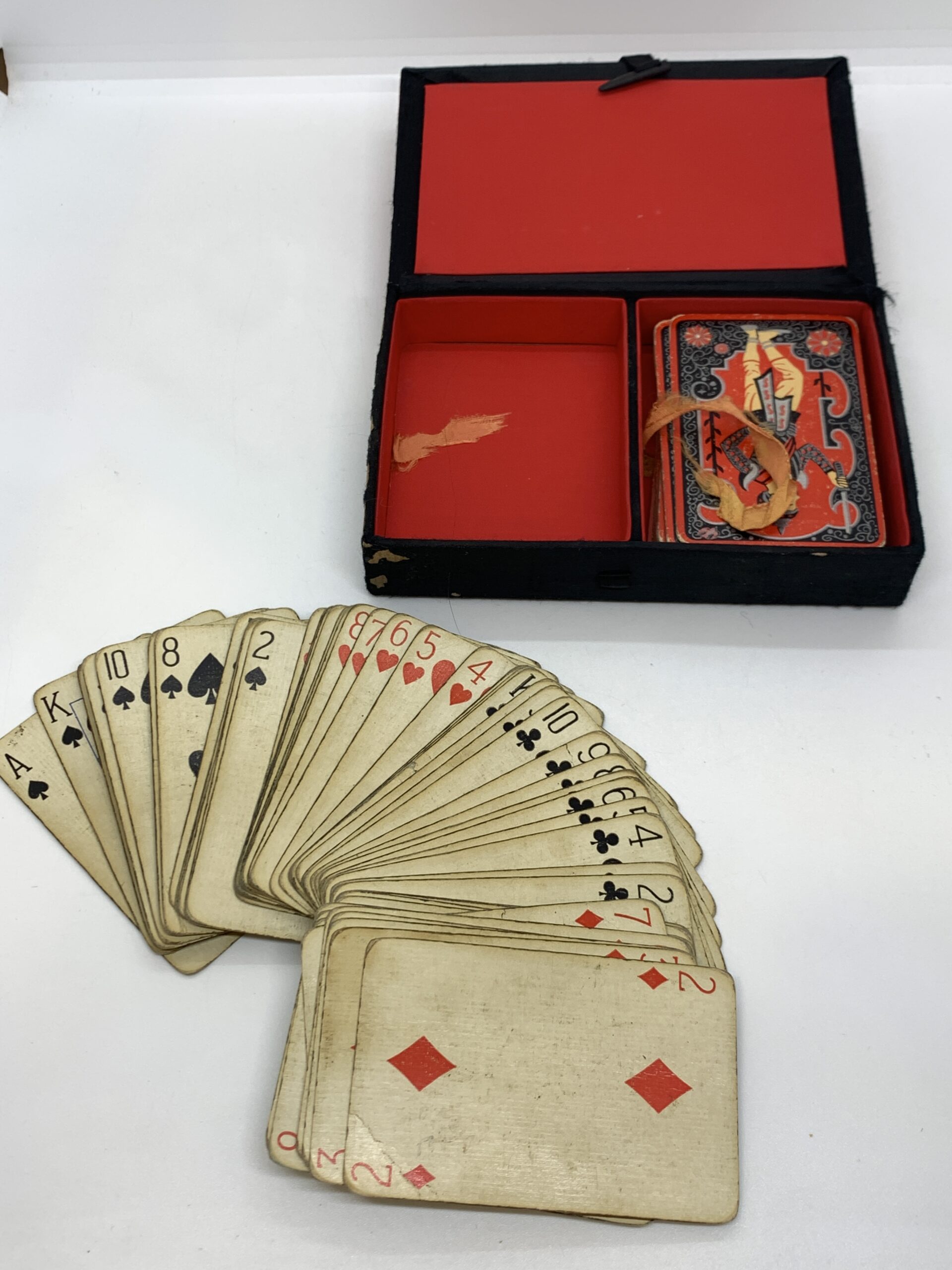 Oriental Boxed Playing Cards (1 deck complete) - Vintage Keepsakes