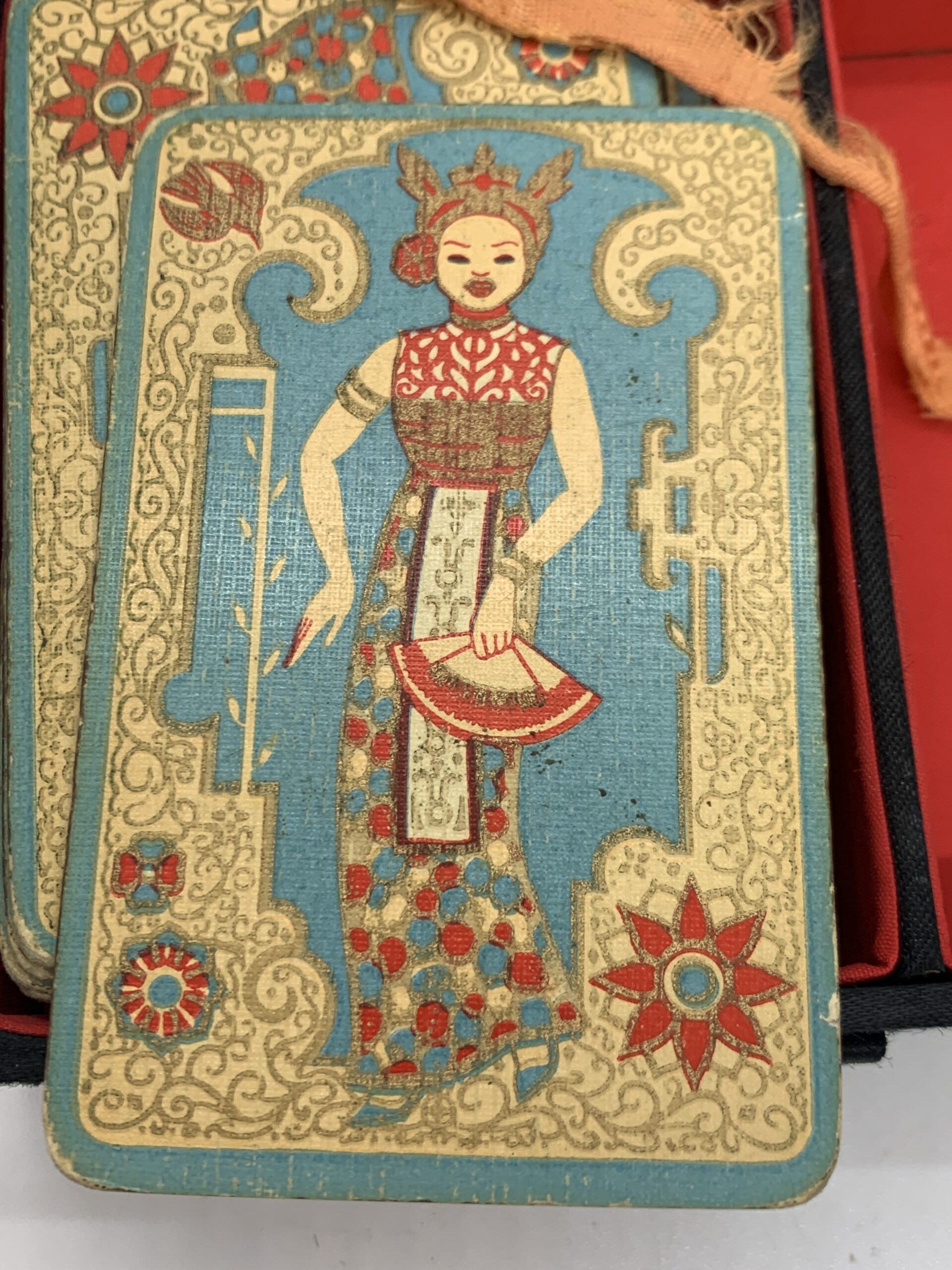 Oriental Boxed Playing Cards (1 deck complete) - Vintage Keepsakes