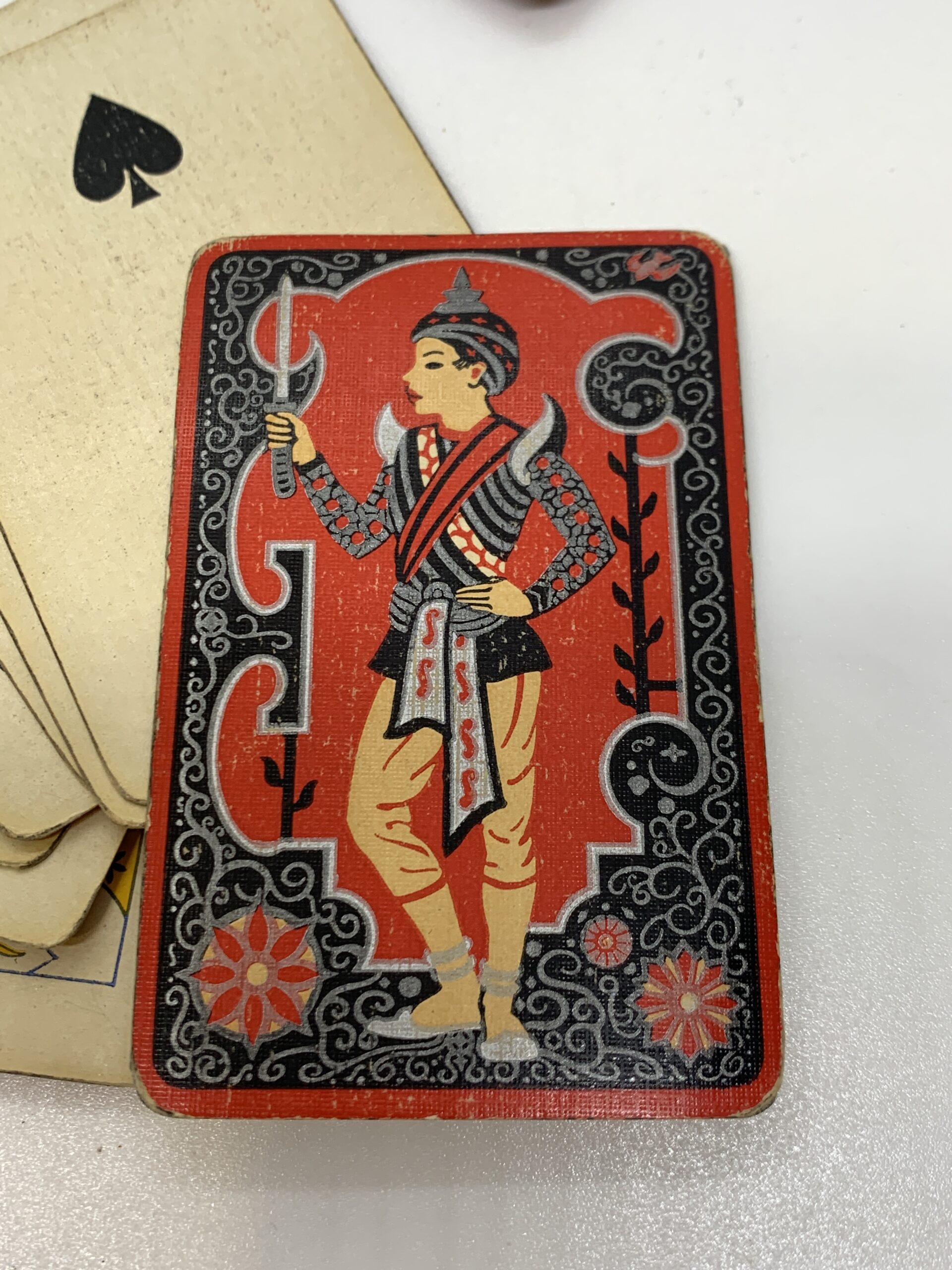 Oriental Boxed Playing Cards (1 deck complete) - Vintage Keepsakes