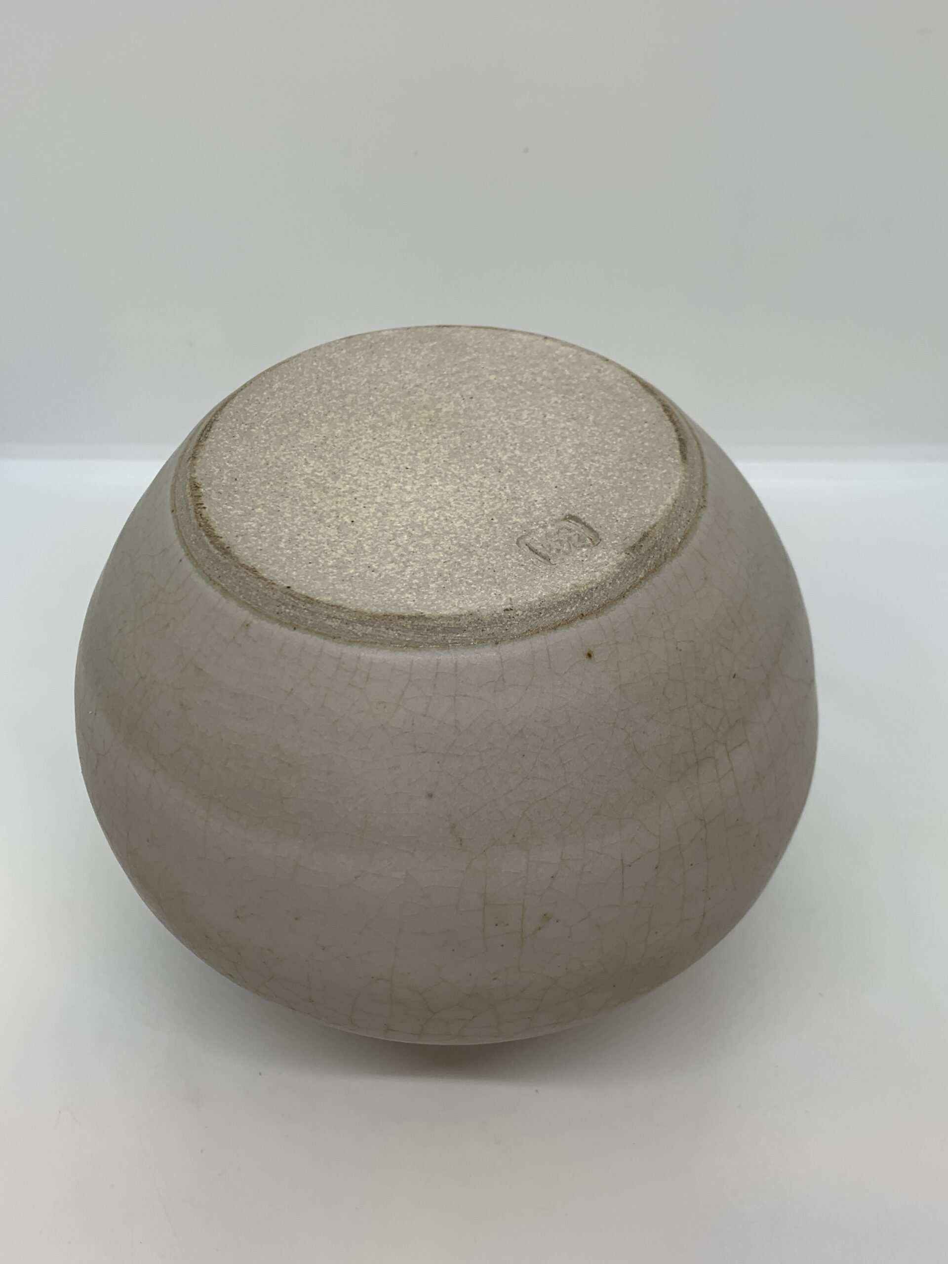 Bruce Morrow Australian Pottery Wide Vase (stamped BM) 13cm high ...