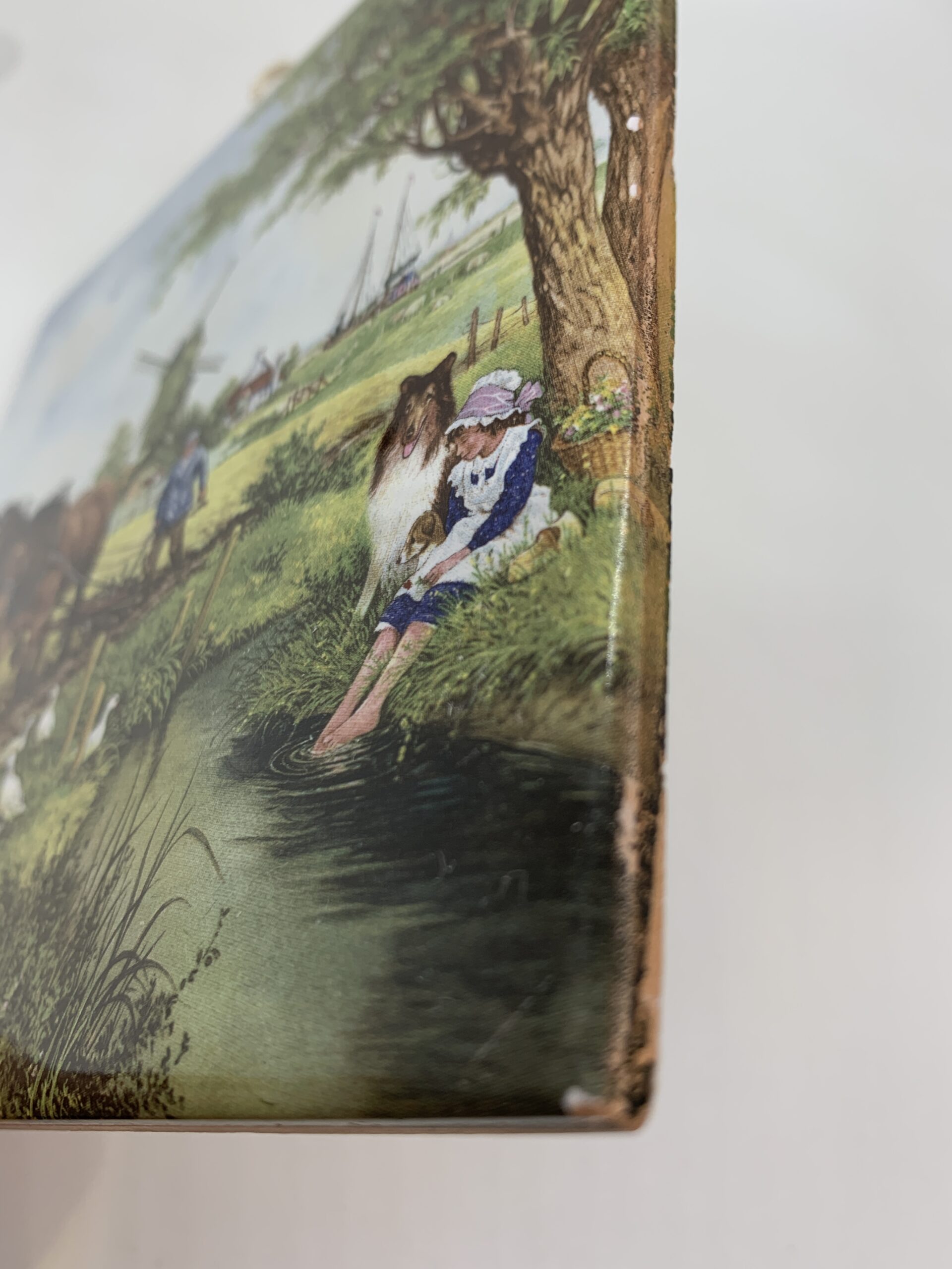 Holland Tile Rural Scene signed JCV Hunnik 91 - 15cm Square - Vintage ...