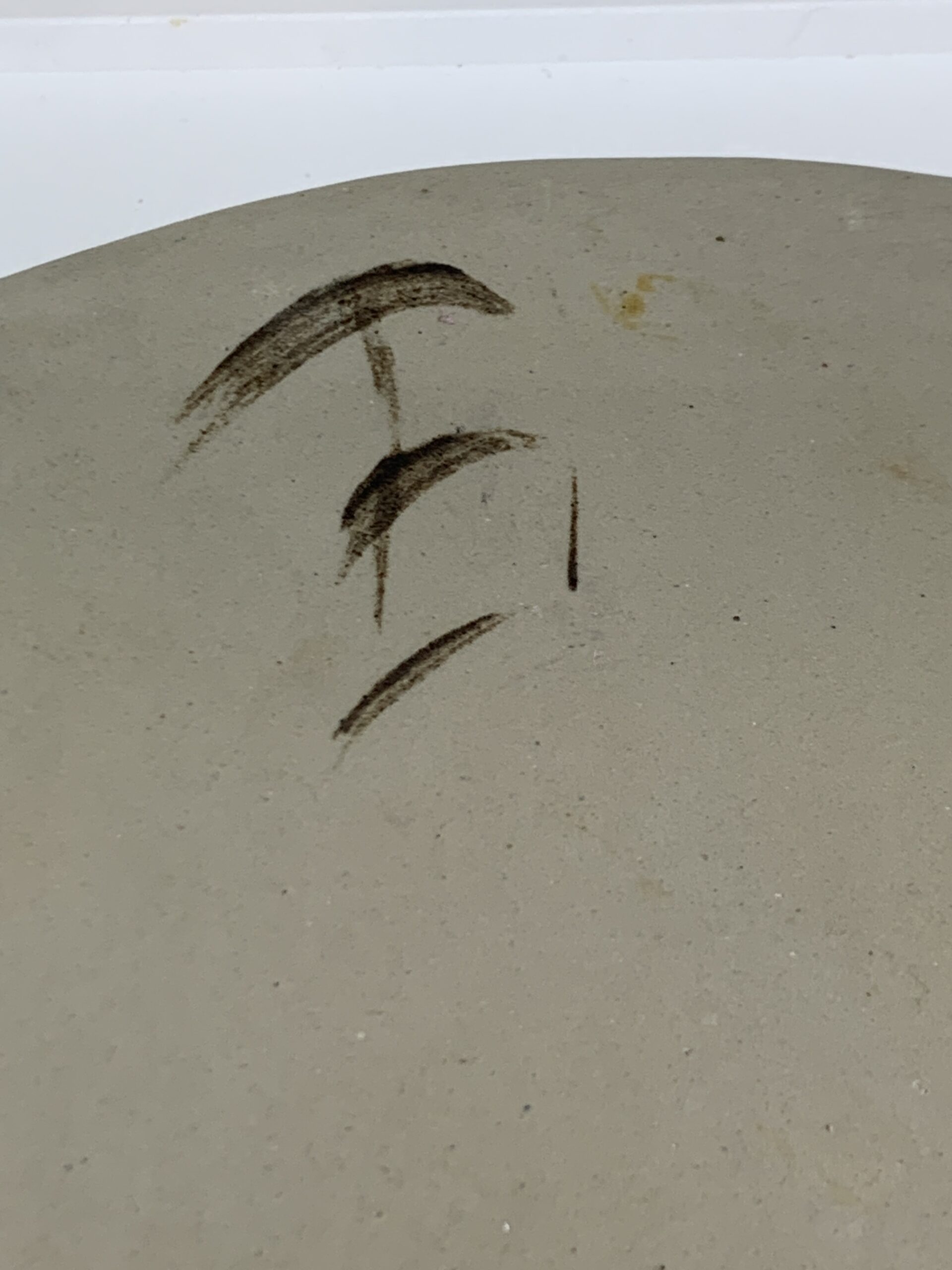 Pottery Fish Plate (with mark to base) 26cm - Vintage Keepsakes
