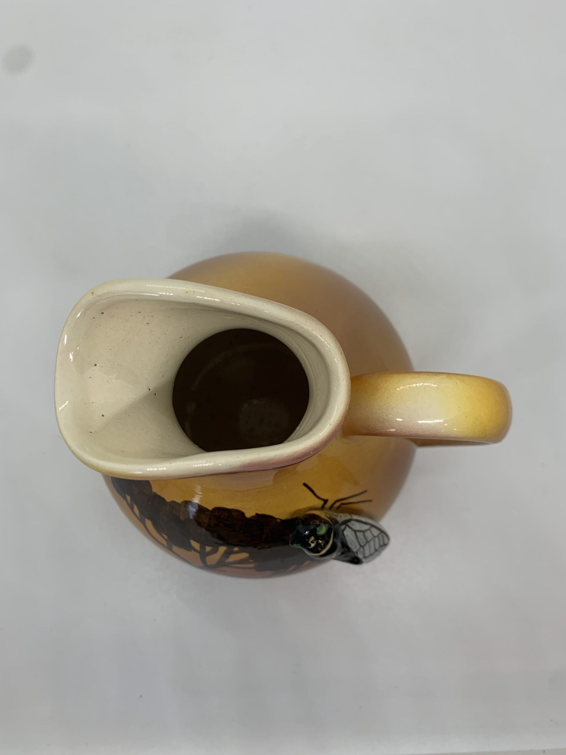 Vintage Sicard Cicada Pottery Jug or Pitcher 16cm - Vintage Keepsakes
