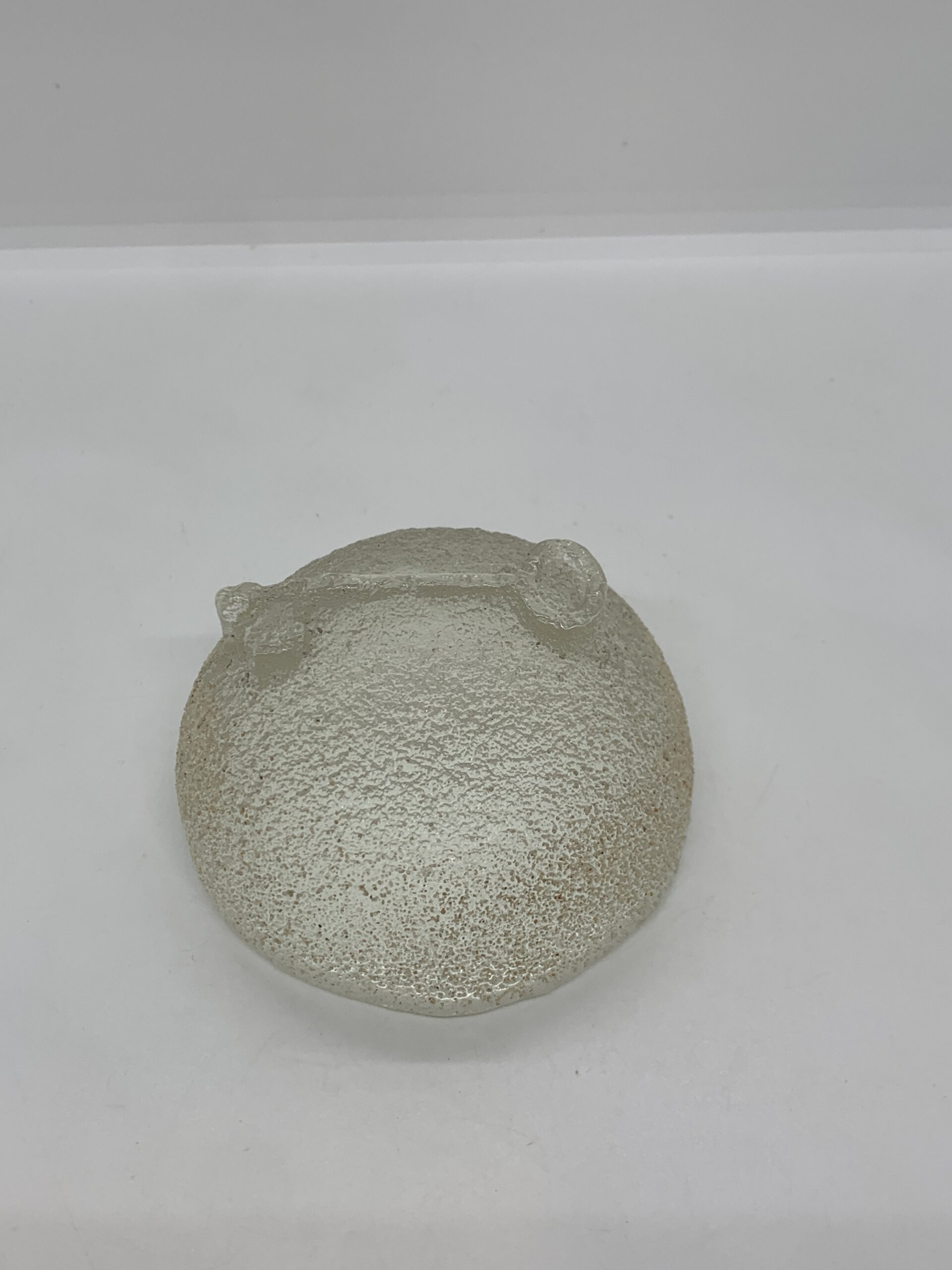 Frosted Paperweight with Impressed Key 6cm - Vintage Keepsakes