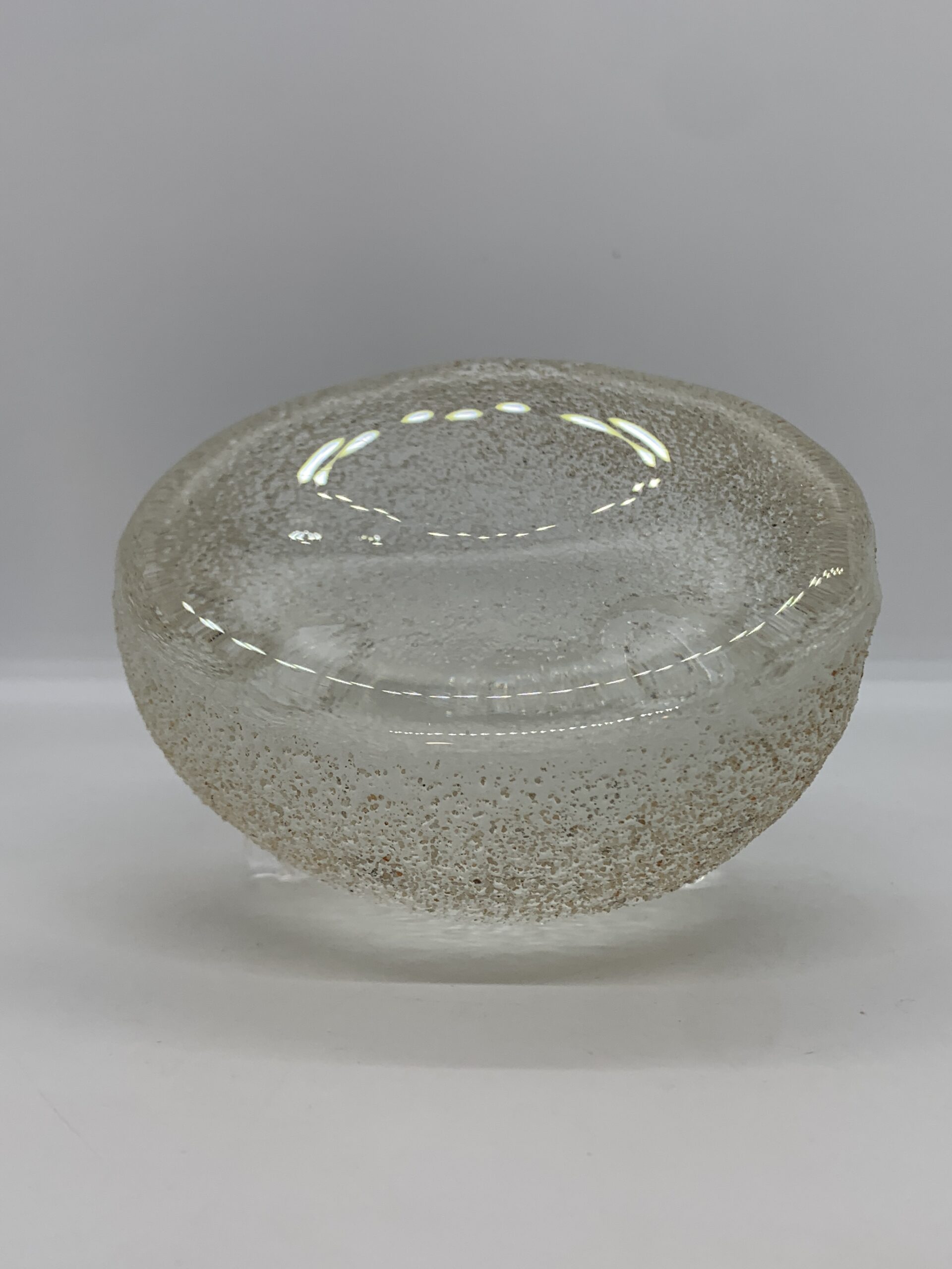 Frosted Paperweight with Impressed Key 6cm - Vintage Keepsakes