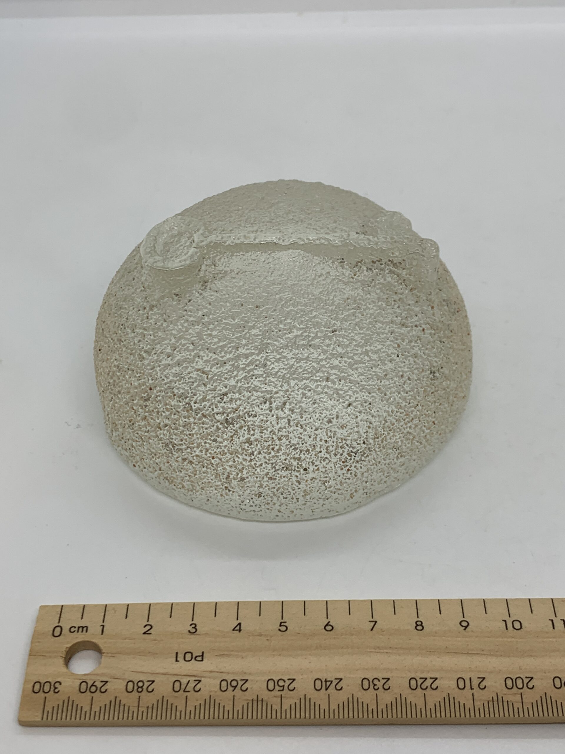 Frosted Paperweight with Impressed Key 6cm - Vintage Keepsakes