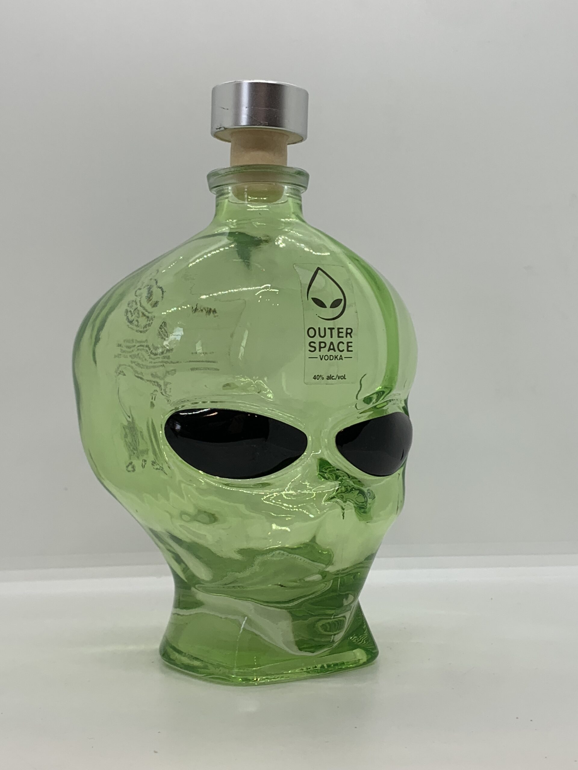 Outer Space Alien Vodka Bottle (Empty) 19cm - Vintage Keepsakes