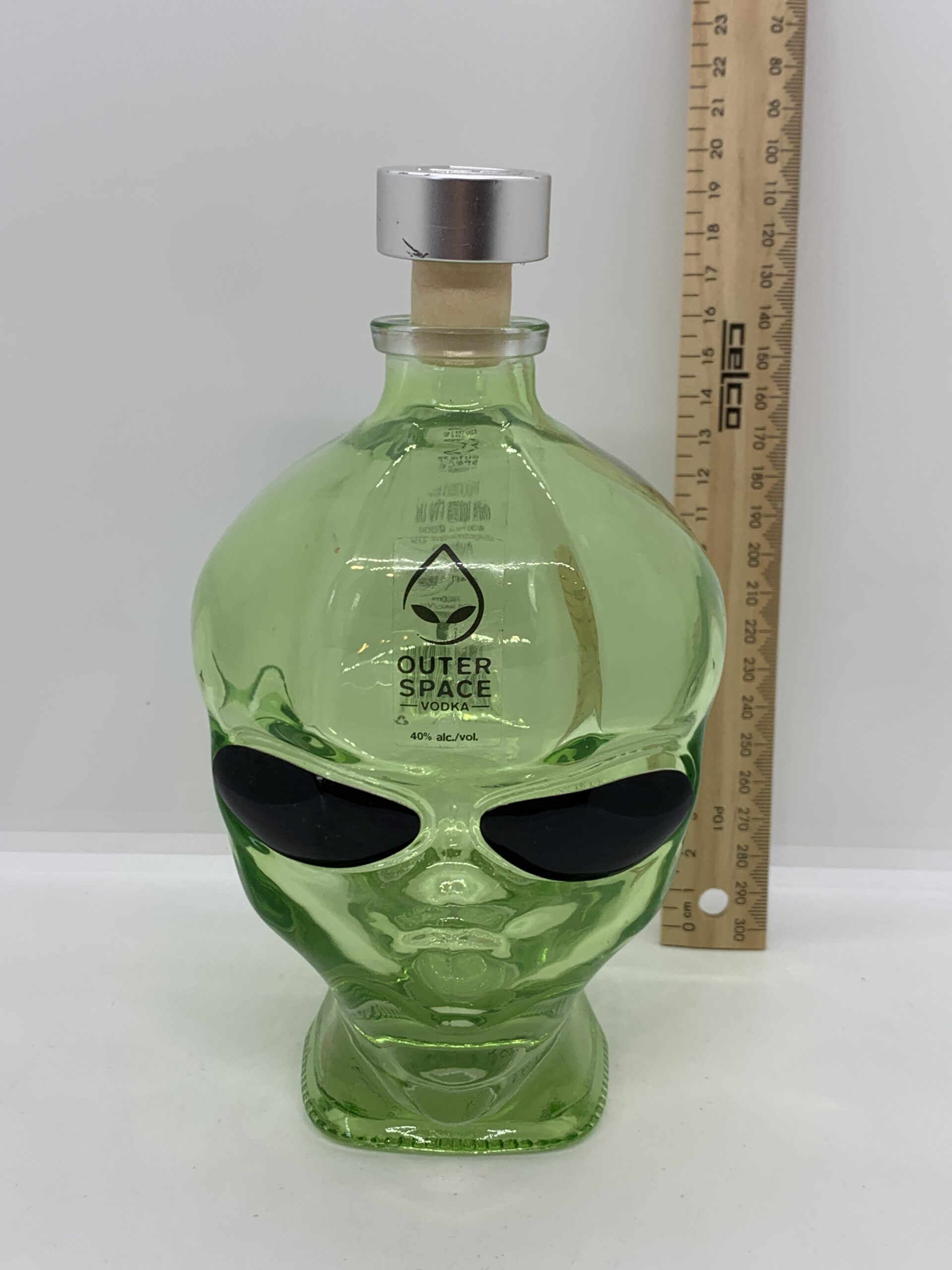 Outer Space Alien Vodka Bottle (Empty) 19cm - Vintage Keepsakes