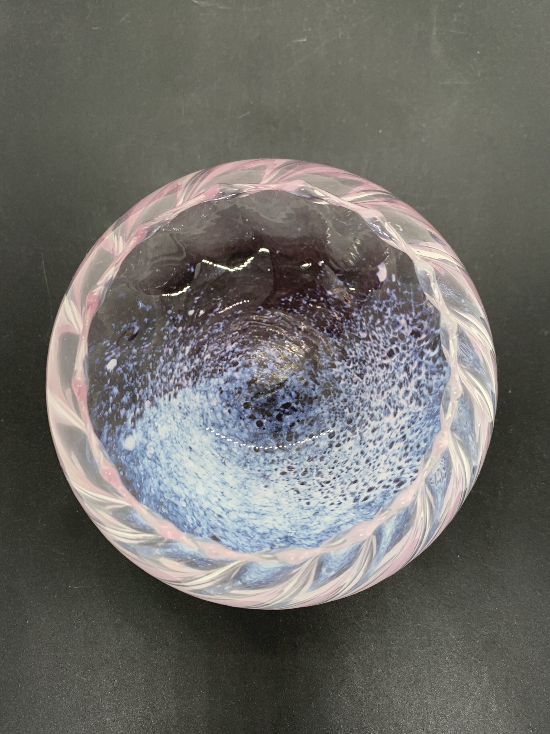 Caithness Pink Swirl Ruffle Frilled Rimmed Top Bowl 10.5cm - Vintage ...