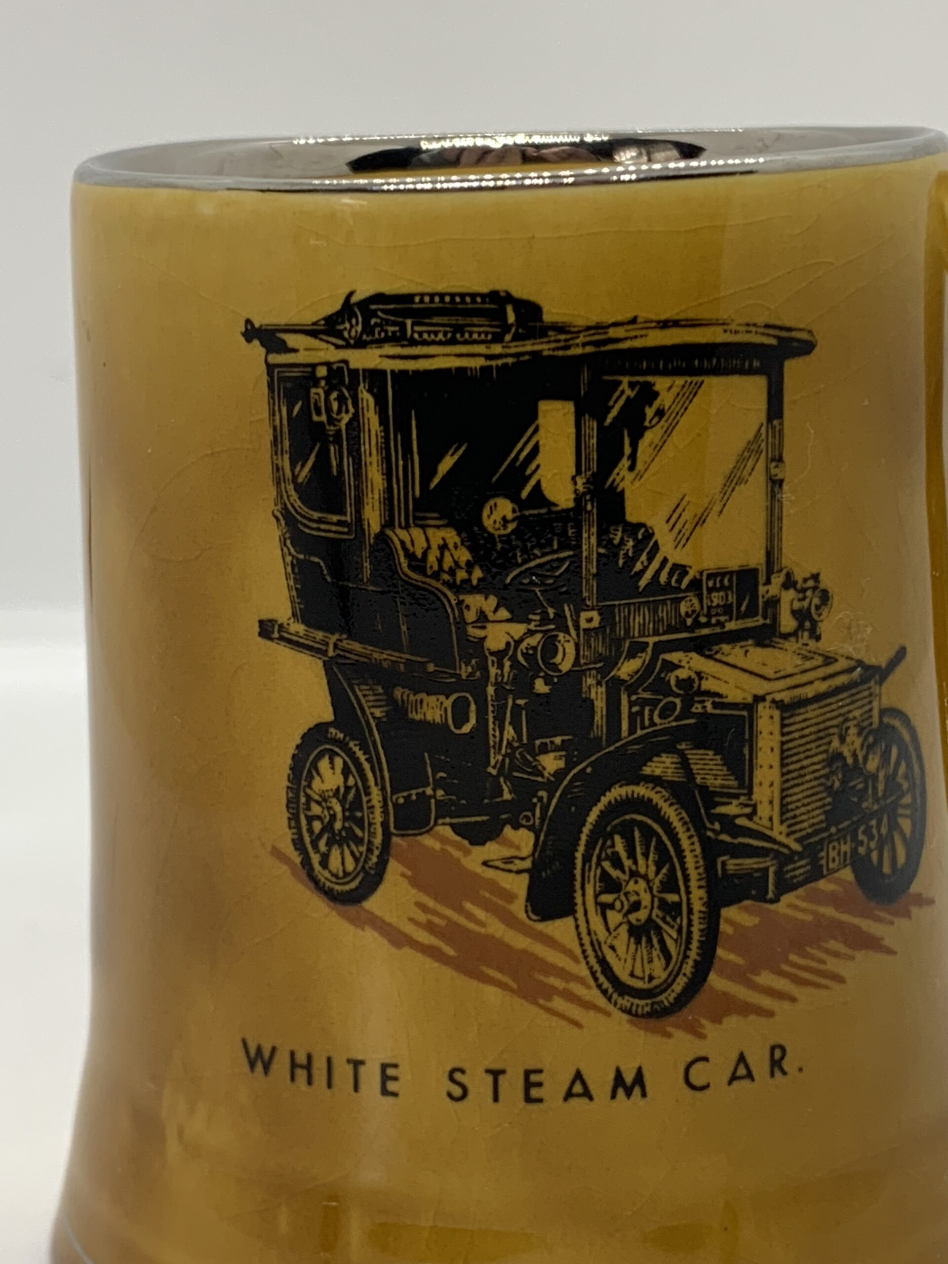 Wade Vintage White Steam Car Mug - Vintage Keepsakes