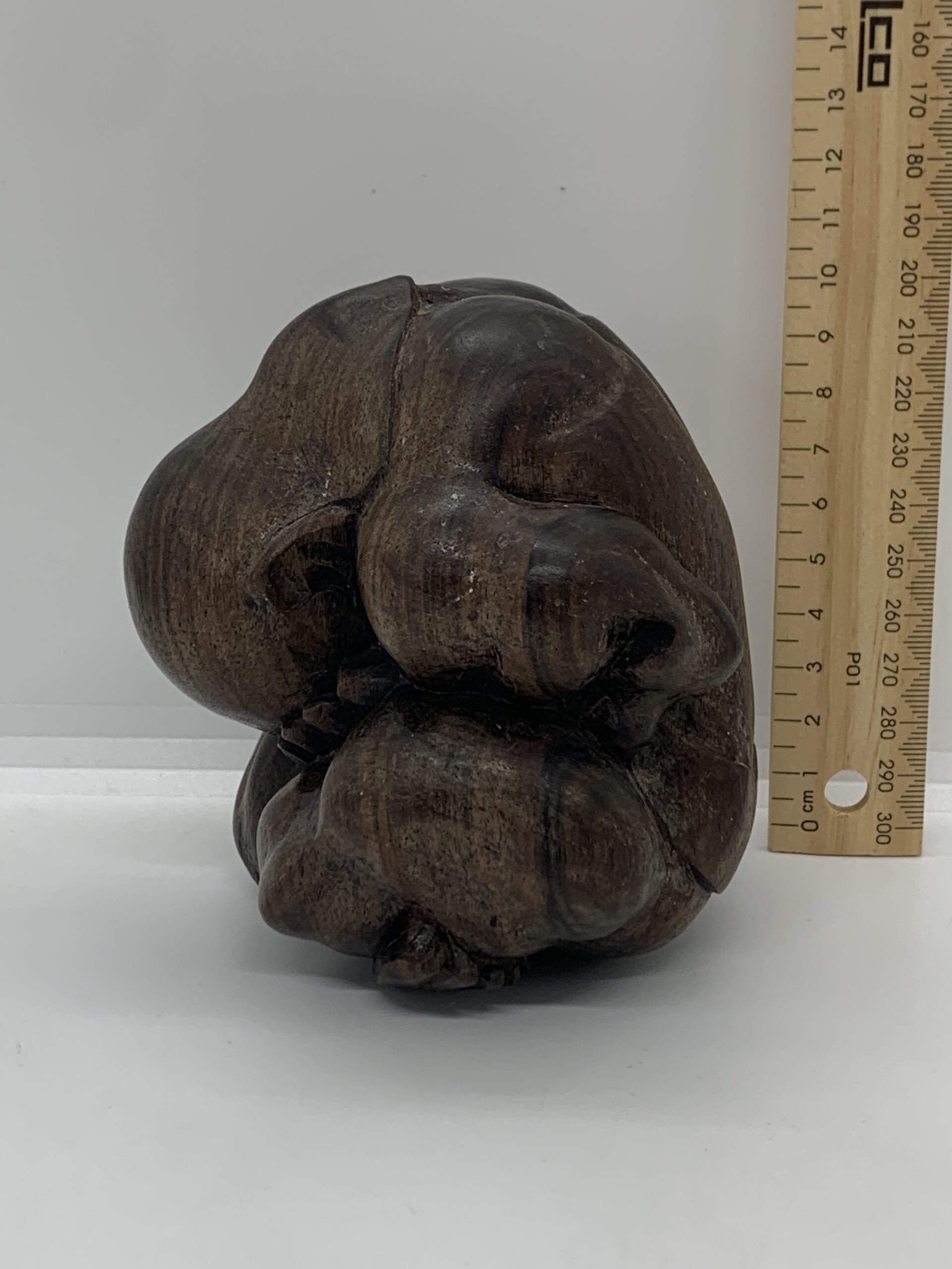 Vintage Weeping Man - Wooden Sculpture 10cm - Vintage Keepsakes